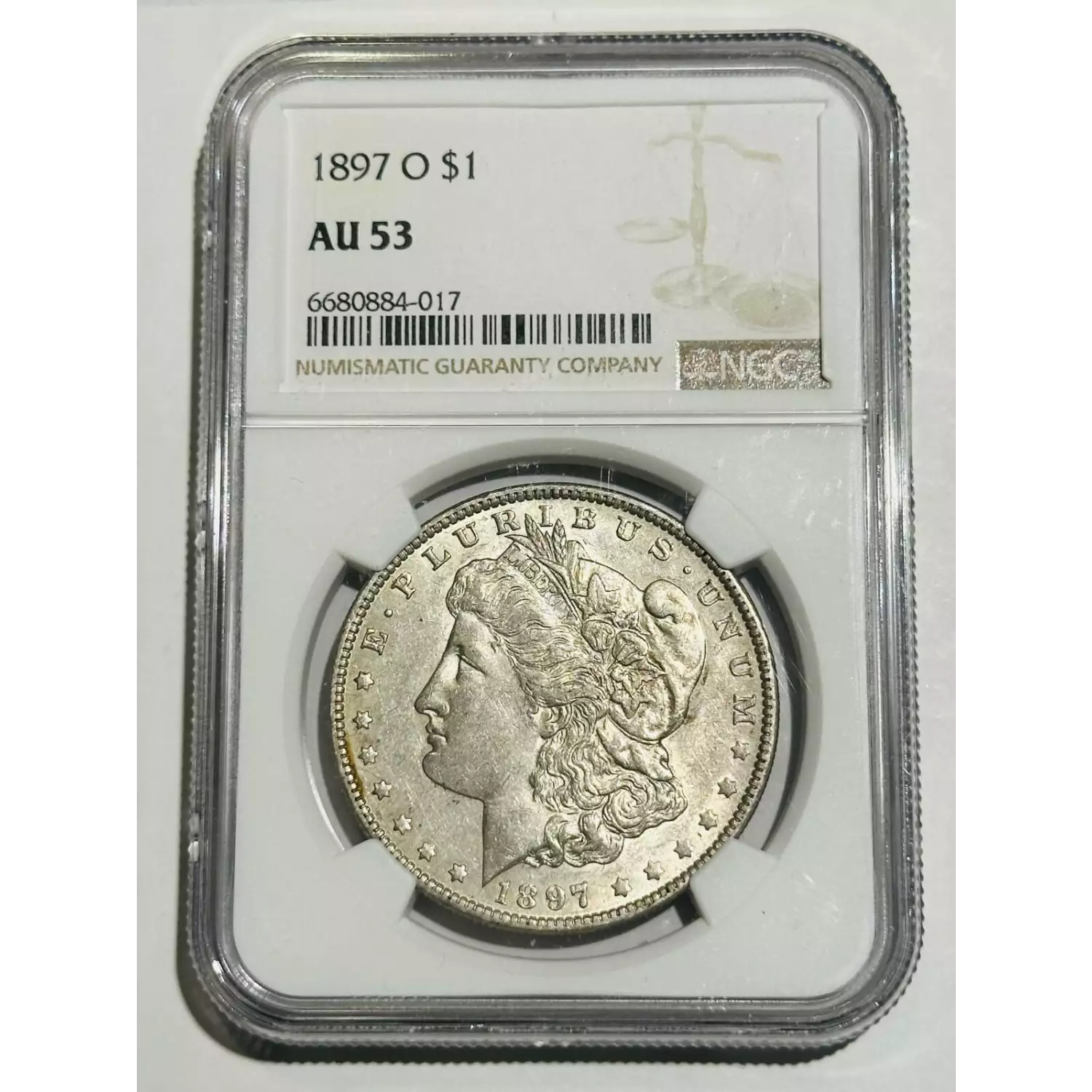 1897-O Morgan Silver Dollar NGC AU-53 - Bob Paul Rare Coins