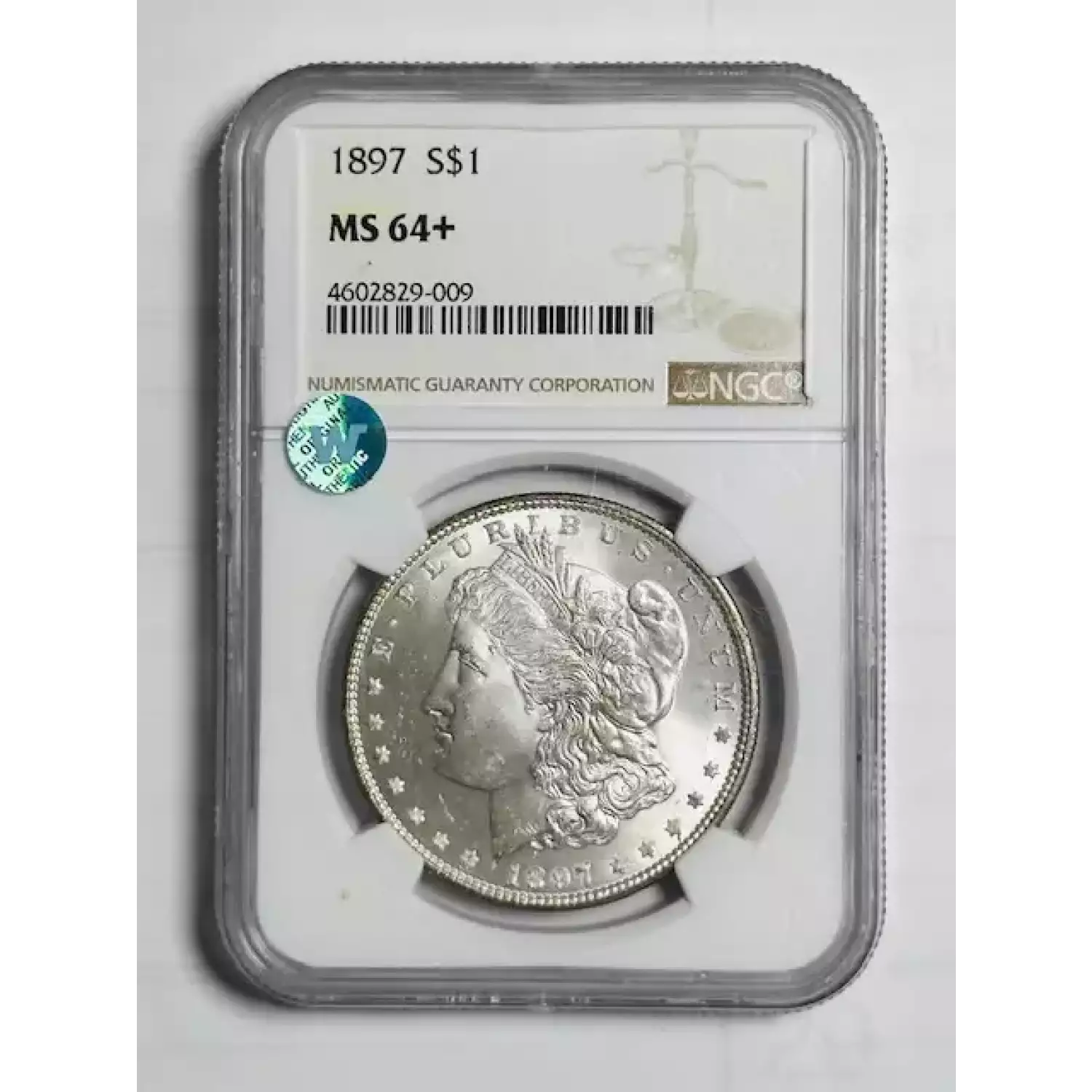 1897 Morgan Silver Dollar NGC MS-64+ Sight White - Bob Paul Rare Coins