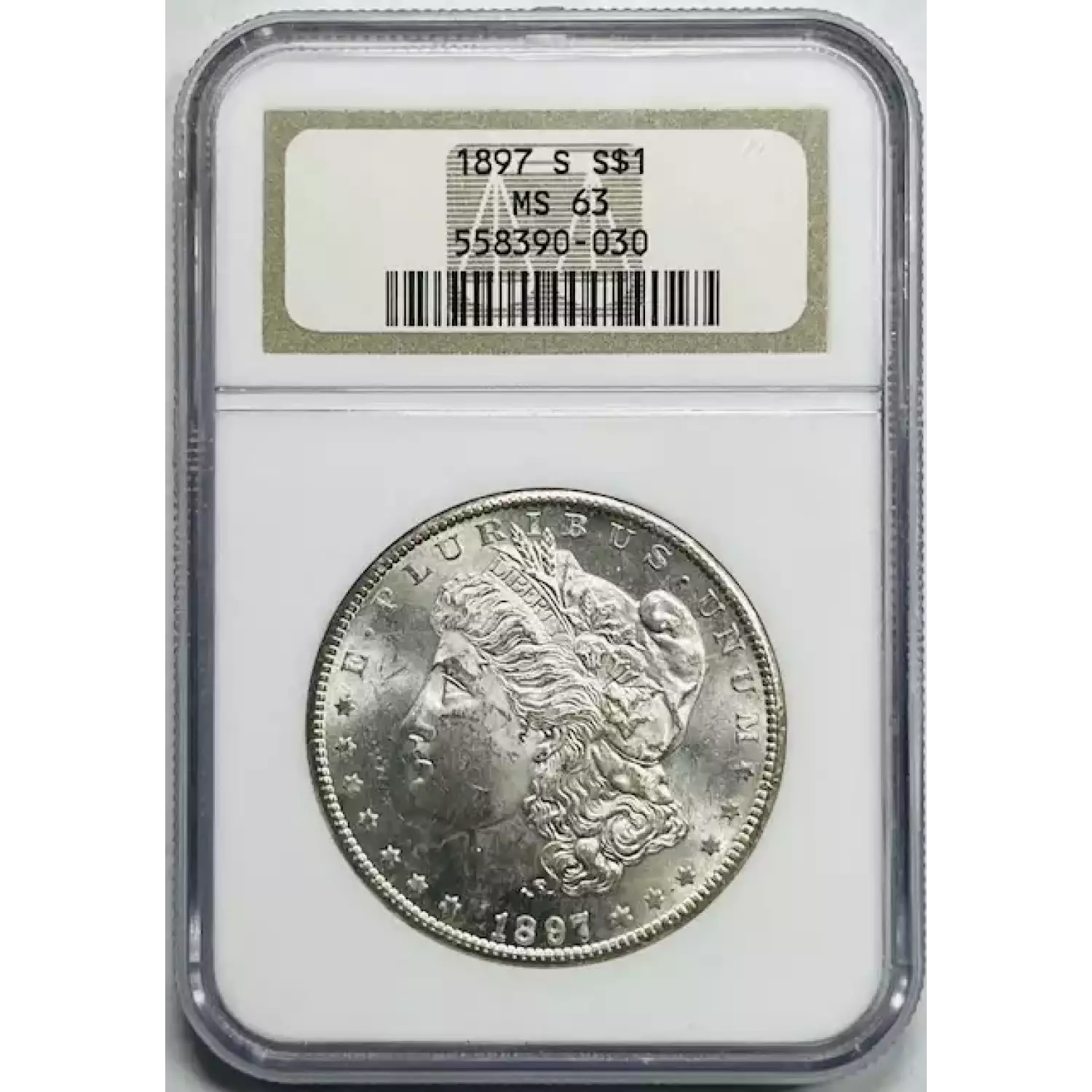1897-S Morgan Silver Dollar NGC MS-63 - Bob Paul Rare Coins