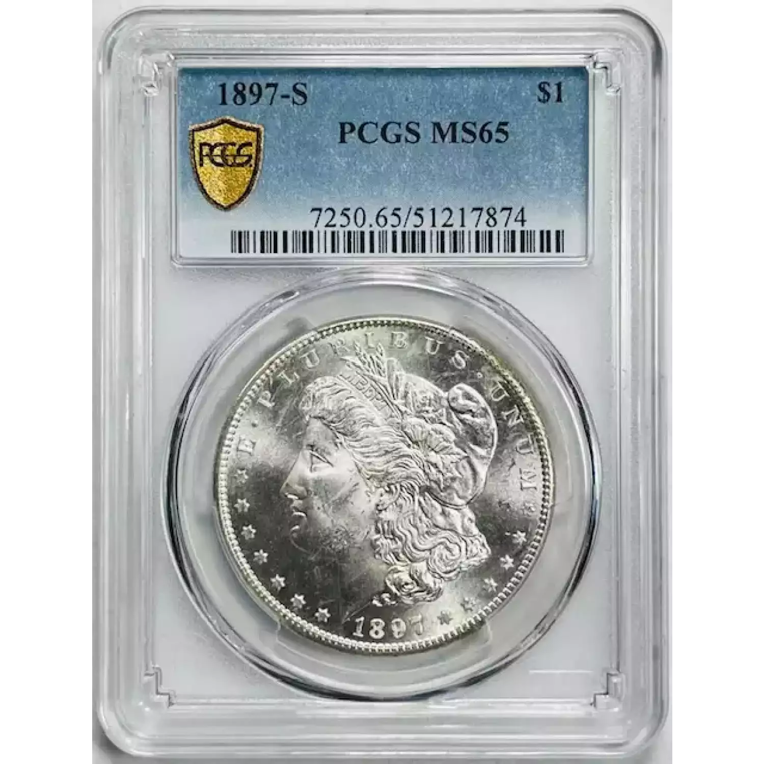 1897-S Morgan Silver Dollar PCGS MS-65 - Bob Paul Rare Coins