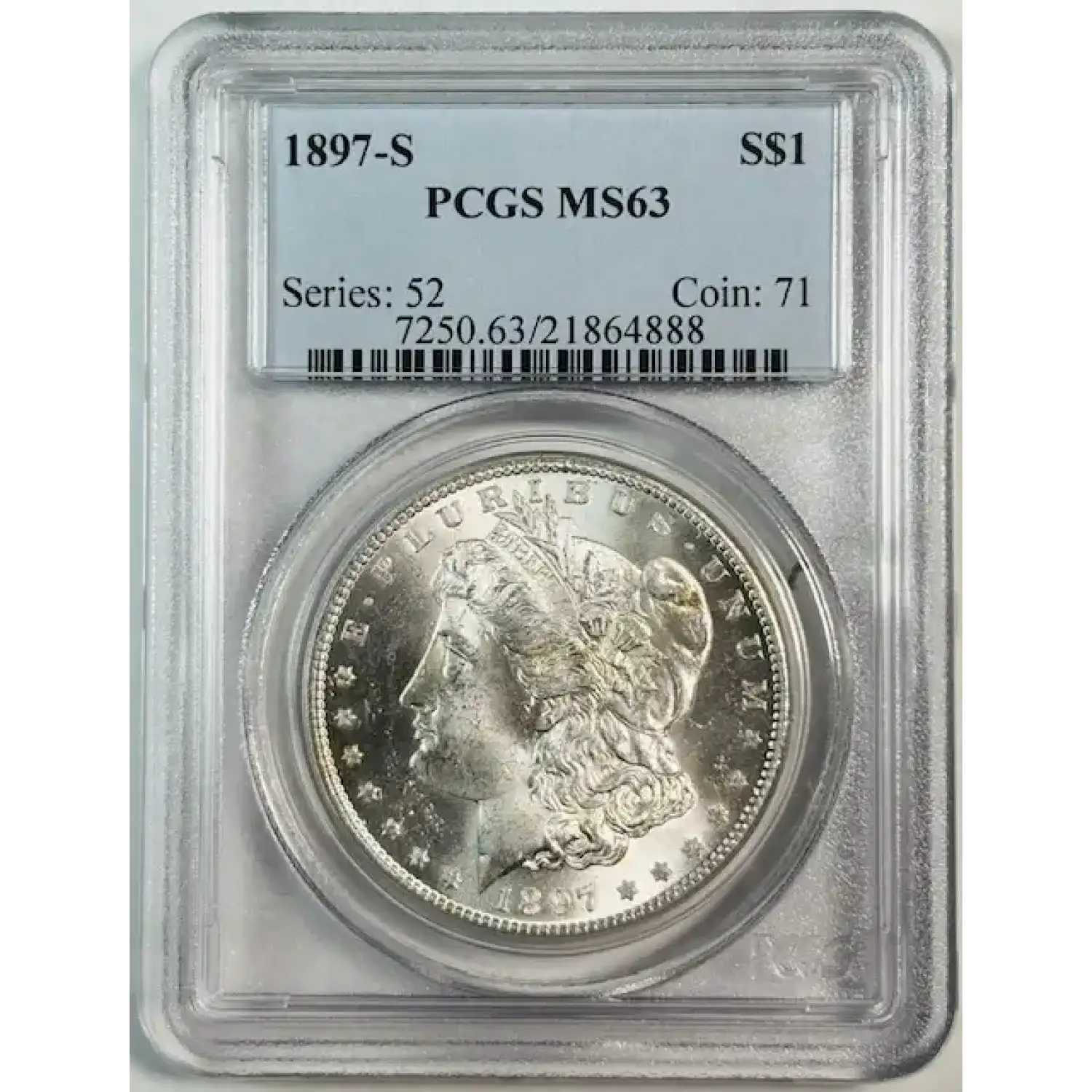 1897-S Morgan Silver Dollar PCGS MS-63 - Bob Paul Rare Coins