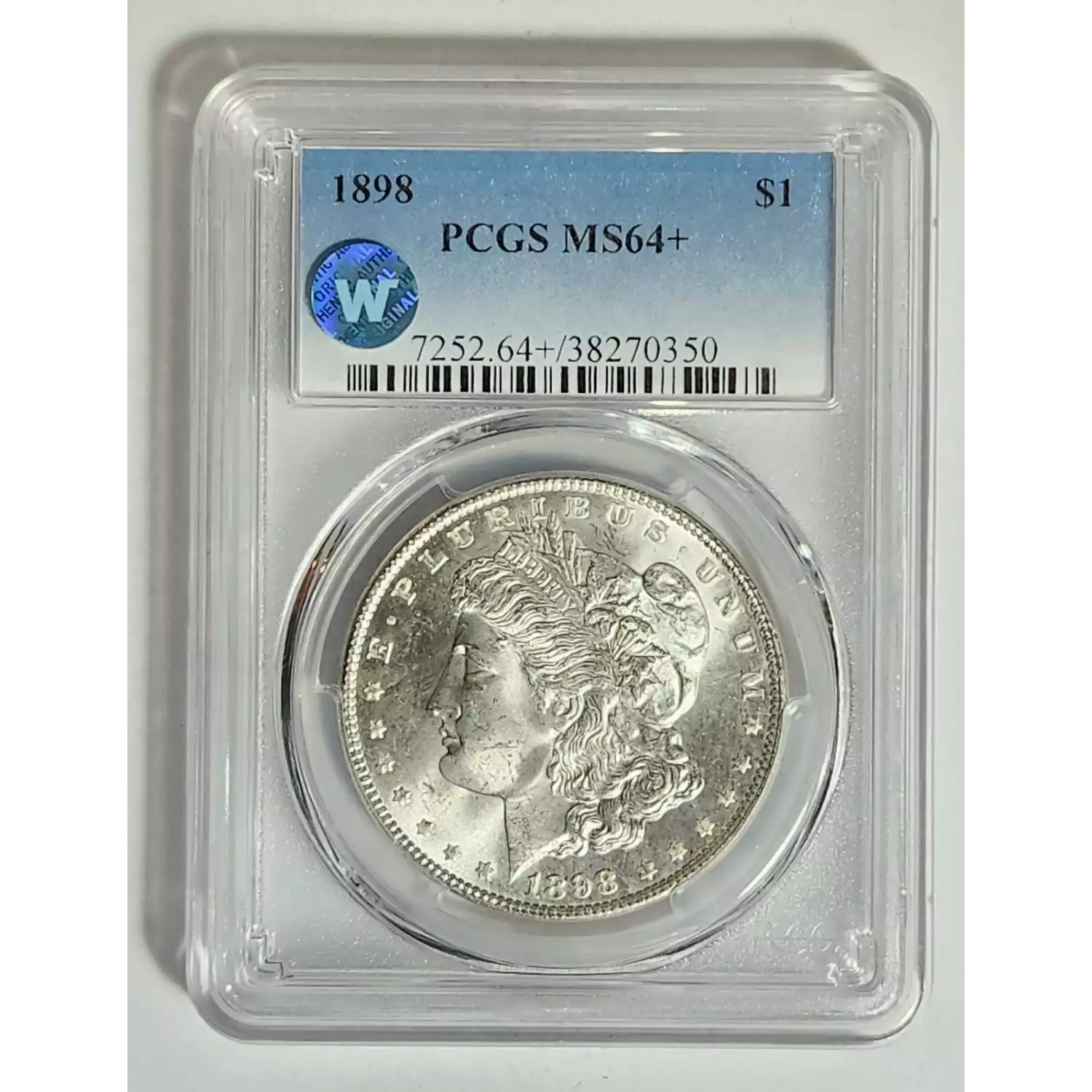 1898 Morgan Silver Dollar PCGS MS-64+ Sight White - Bob Paul Rare Coins