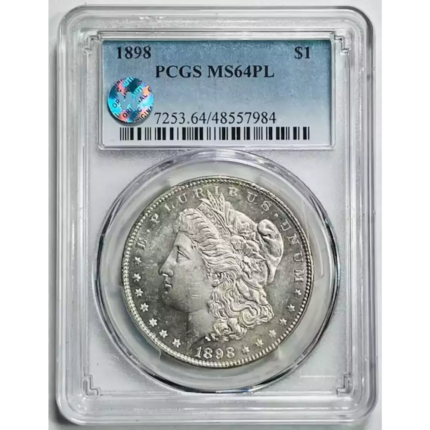 1898 Morgan Silver Dollar PCGS MS-64 PL Looks DMPL! Sight White - Bob ...