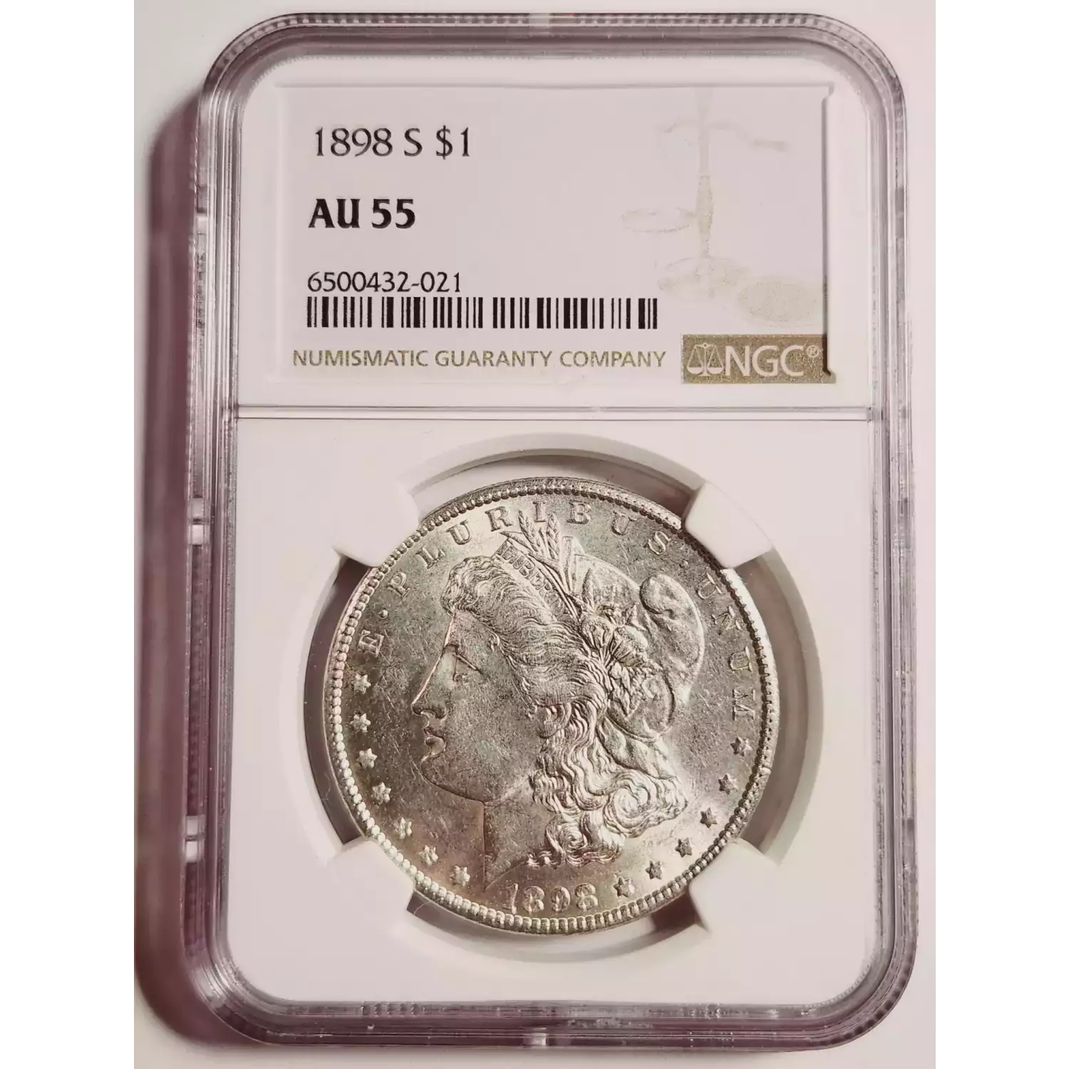1898-S Morgan Silver Dollar NGC AU-55 - Bob Paul Rare Coins