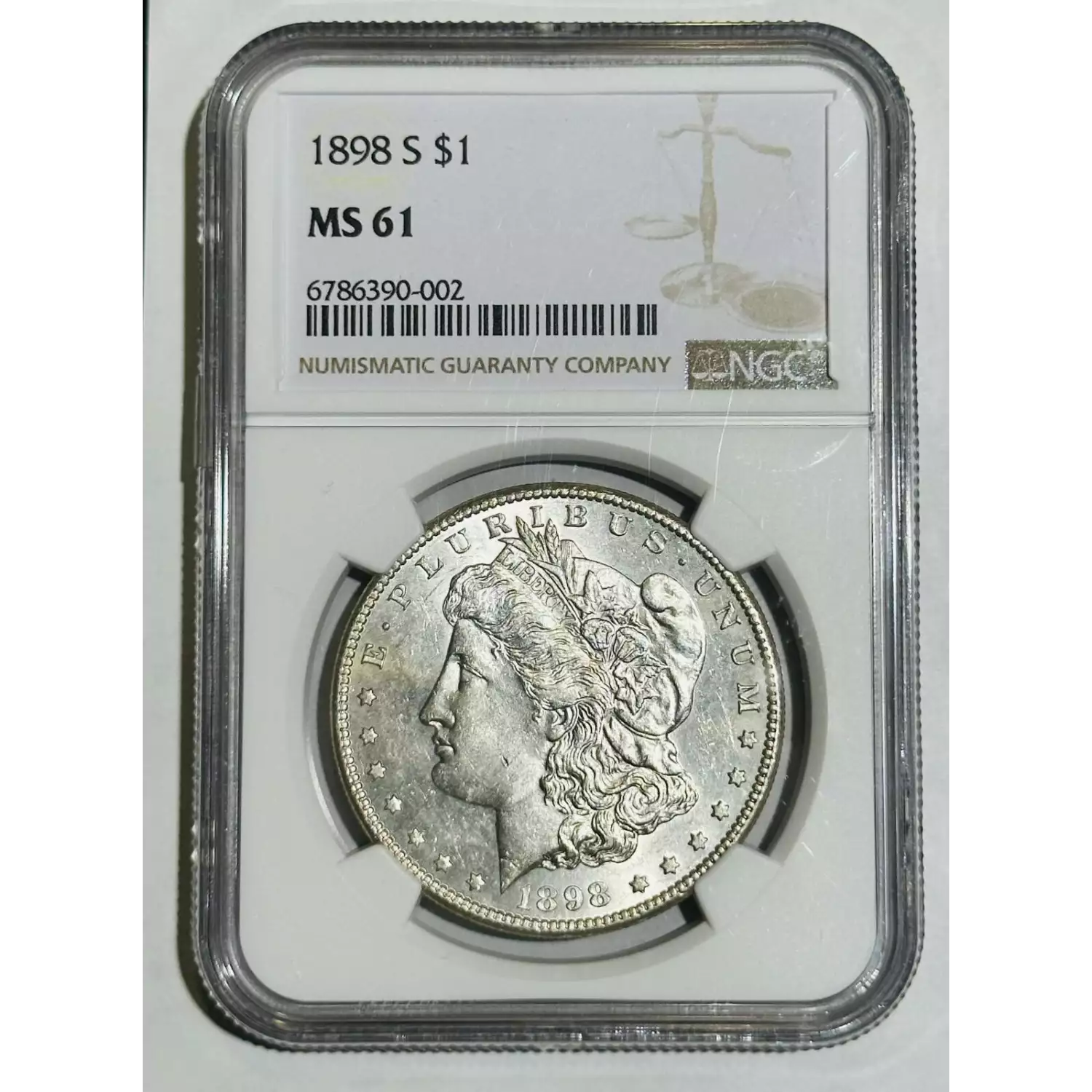 1898-S Morgan Silver Dollar NGC MS-61 - Bob Paul Rare Coins