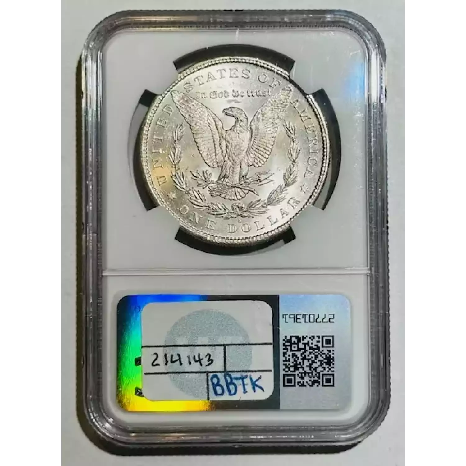 1898-S Morgan Silver Dollar NGC MS-64 Sight White - Bob Paul Rare Coins