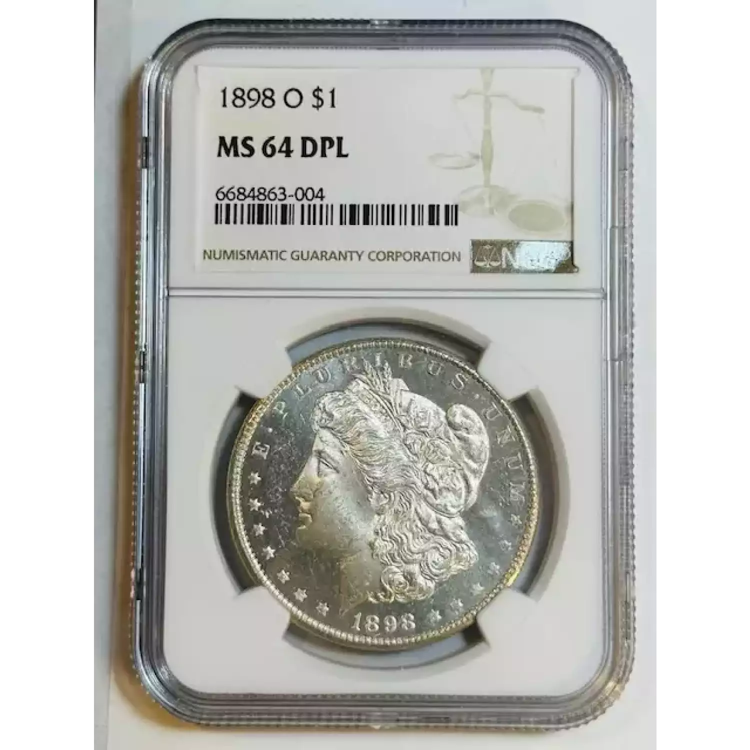 1898-O Morgan Silver Dollar NGC MS-64 DPL White Original Coin! - Bob Paul Rare Coins