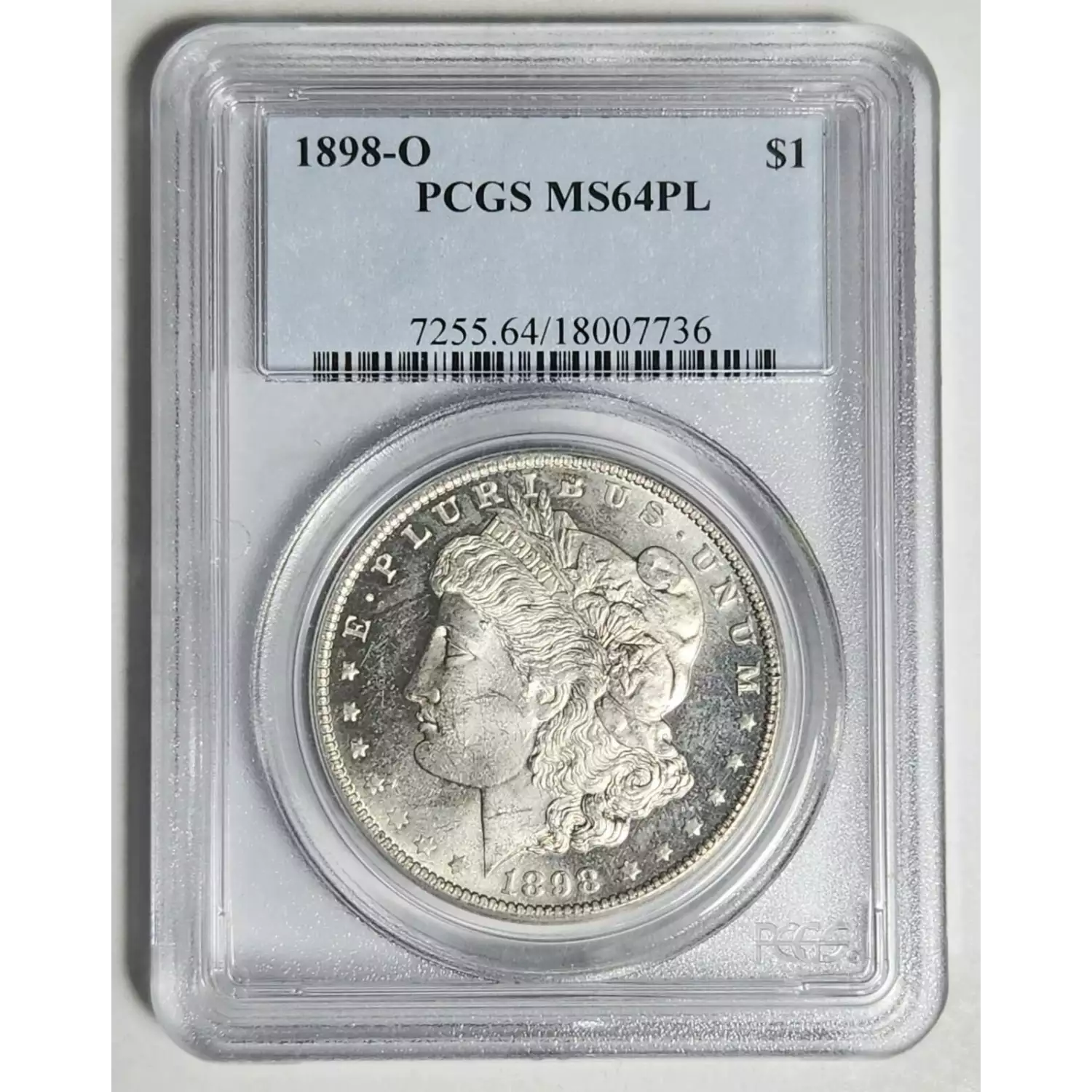 1898-O Morgan Silver Dollar PCGS MS-64 PL - Bob Paul Rare Coins