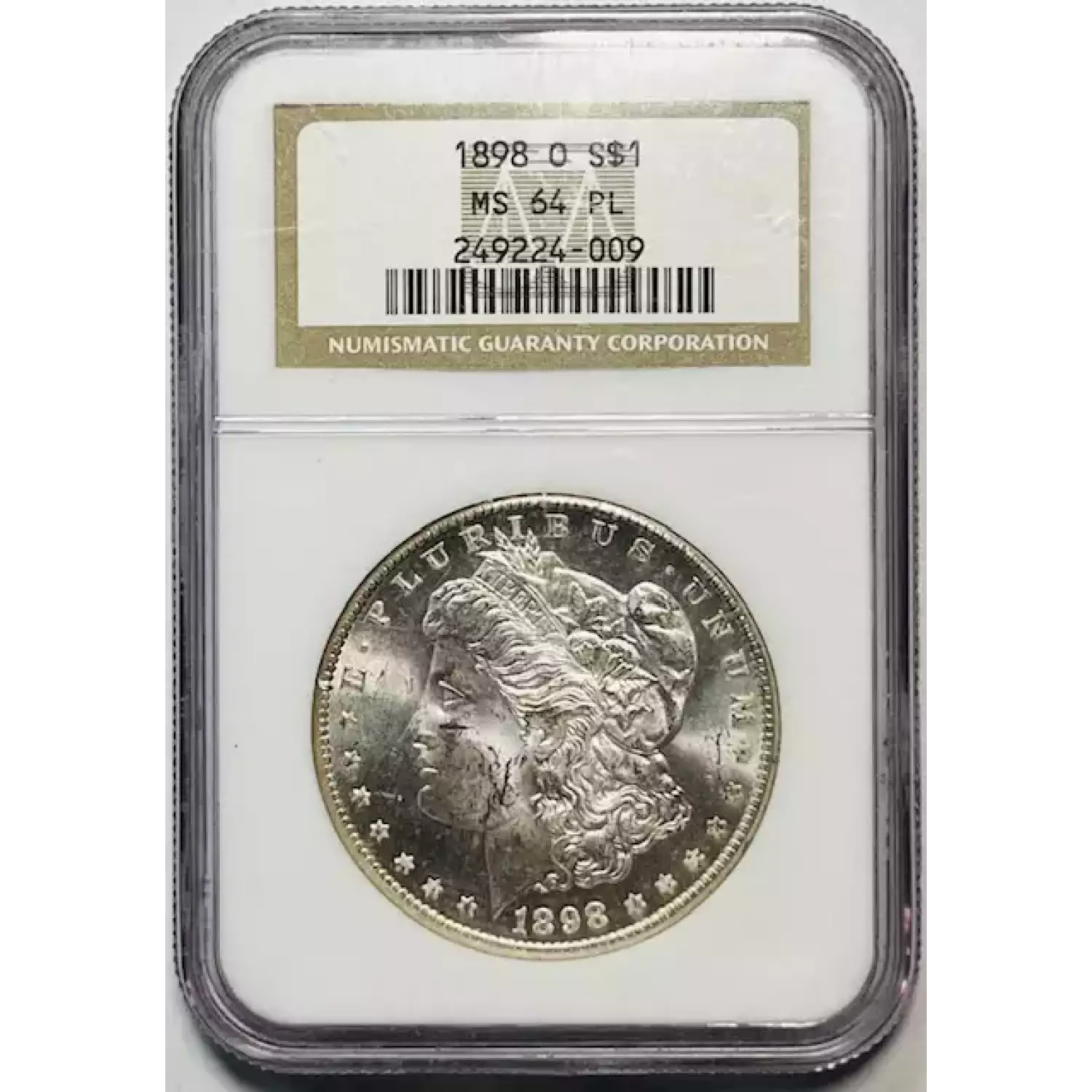 1898-O Morgan Silver Dollar NGC MS-64 PL - Bob Paul Rare Coins