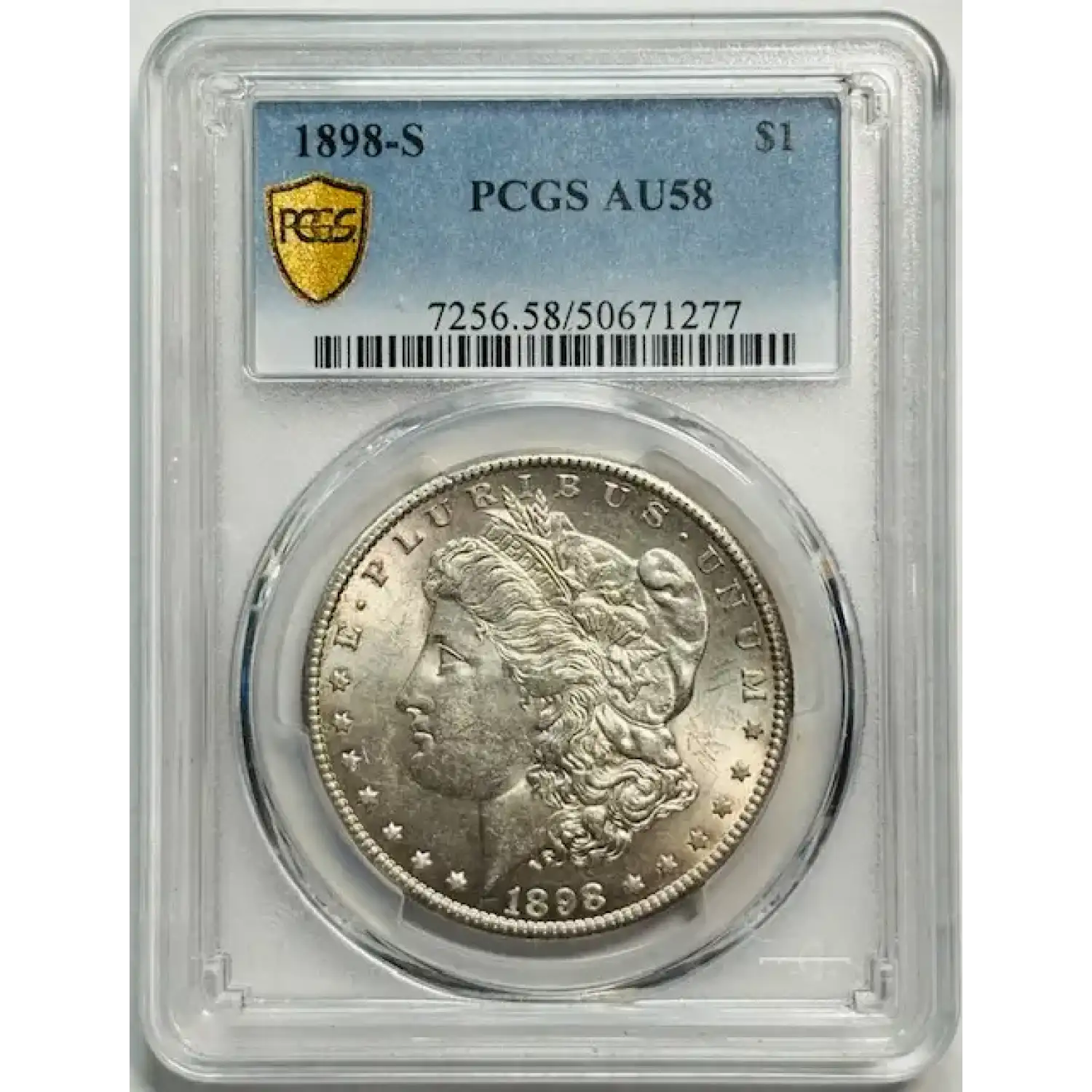 1898-S Morgan Silver Dollar PCGS AU-58 - Bob Paul Rare Coins