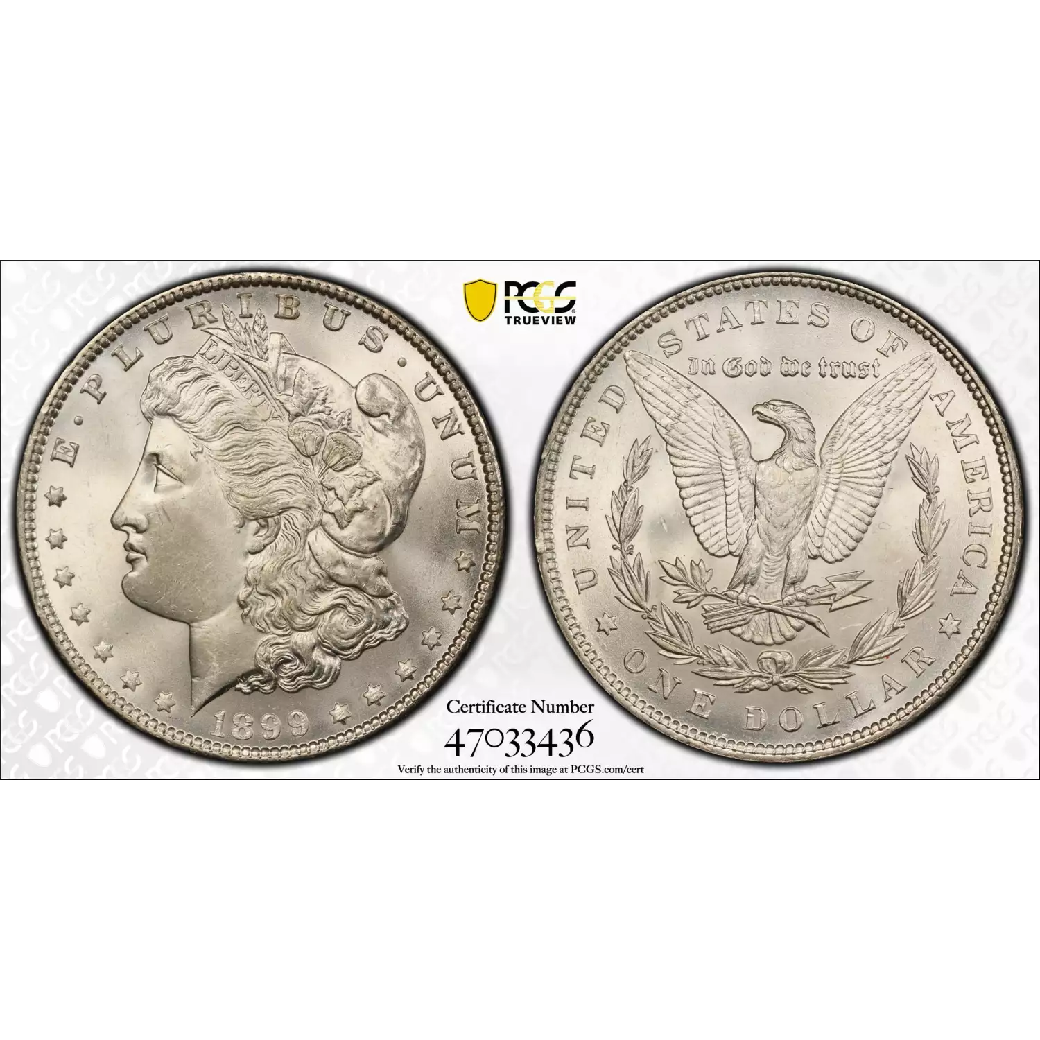 1899 Morgan Silver Dollar PCGS MS-66 - Bob Paul Rare Coins