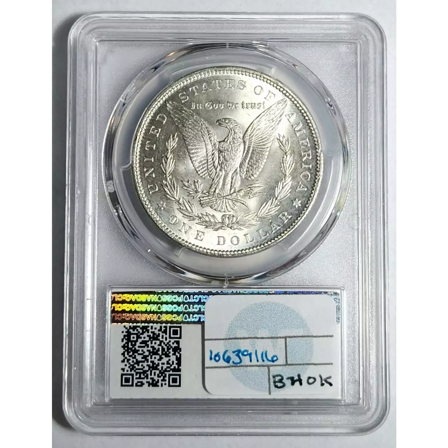 1899 Morgan Silver Dollar PCGS MS-65 CAC CAC, Sight White - Bob Paul ...