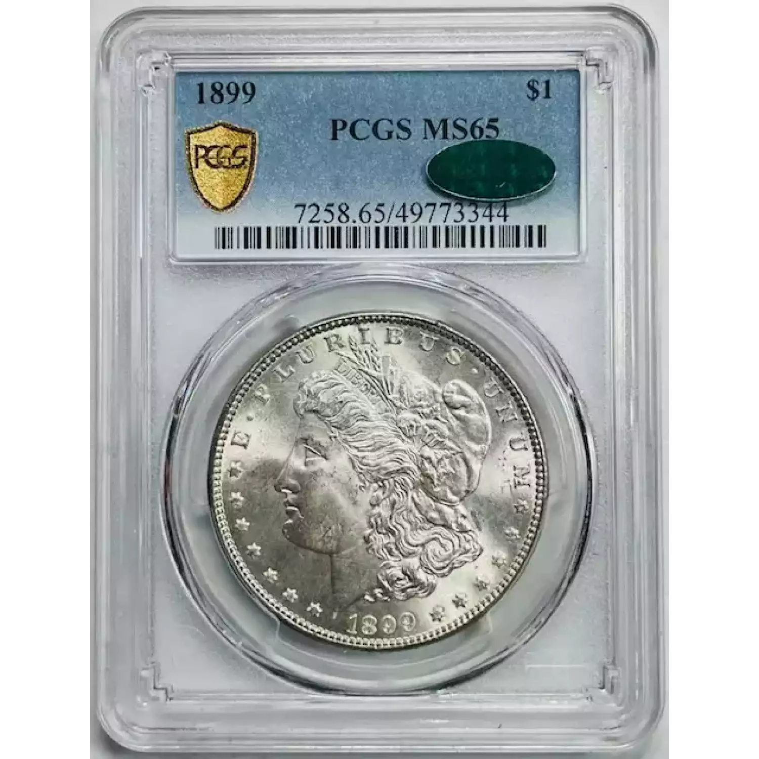 1899 Morgan Silver Dollar PCGS MS-65 CAC - Bob Paul Rare Coins