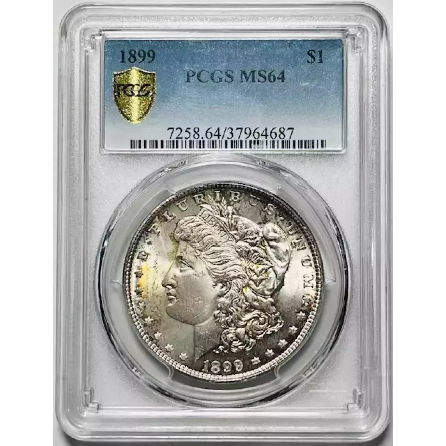 1899 Morgan Silver Dollar PCGS MS-64 Pretty Toning! - Bob Paul Rare Coins
