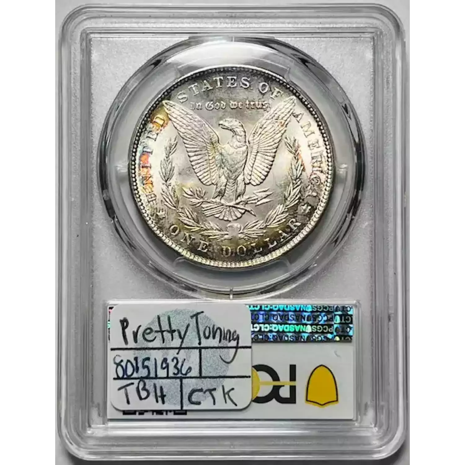 1899 Morgan Silver Dollar PCGS MS-64 Pretty Toning! - Bob Paul Rare Coins