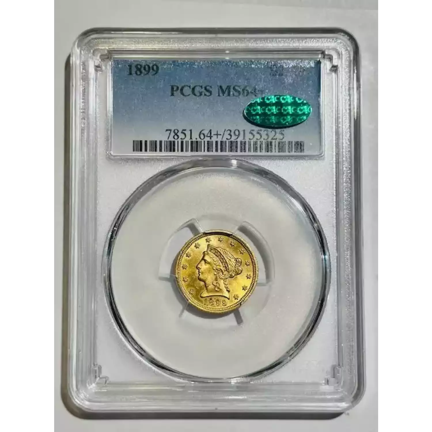 1899 $2.50 Gold Liberty Head Quarter Eagle PCGS MS-64+ CAC - Bob Paul ...