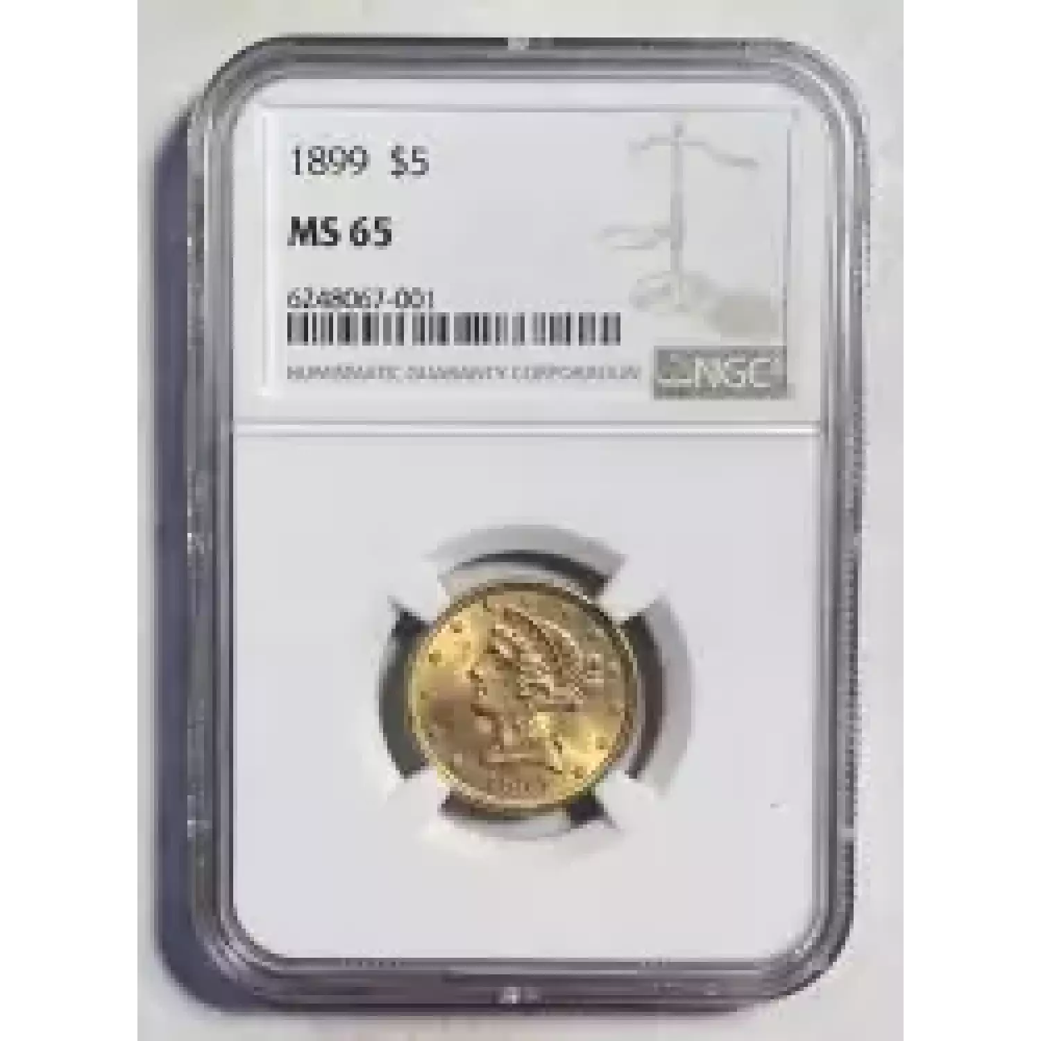1899 Gold Half Eagles Liberty Head NGC MS-65 - Bob Paul Rare Coins