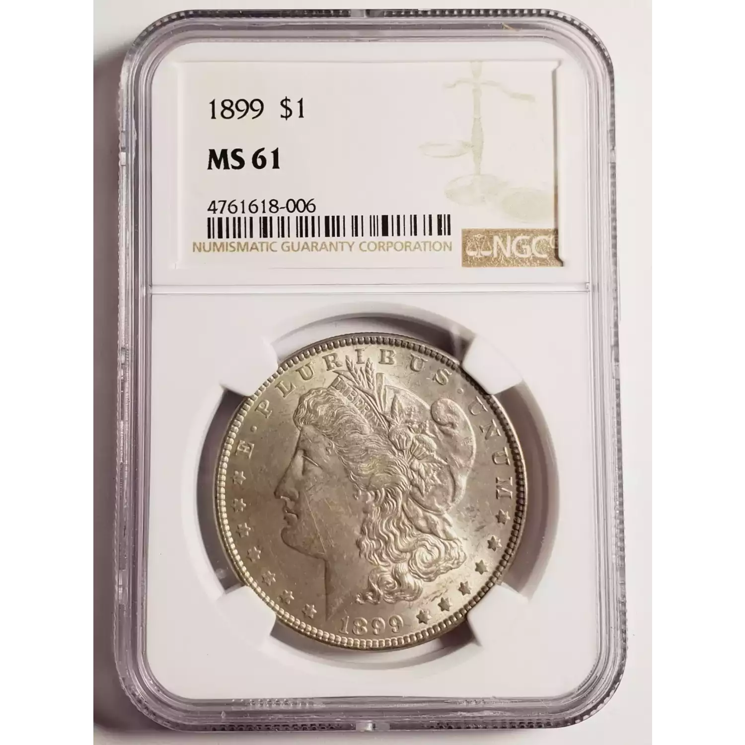 1899 Morgan Silver Dollar NGC MS-61 - Bob Paul Rare Coins