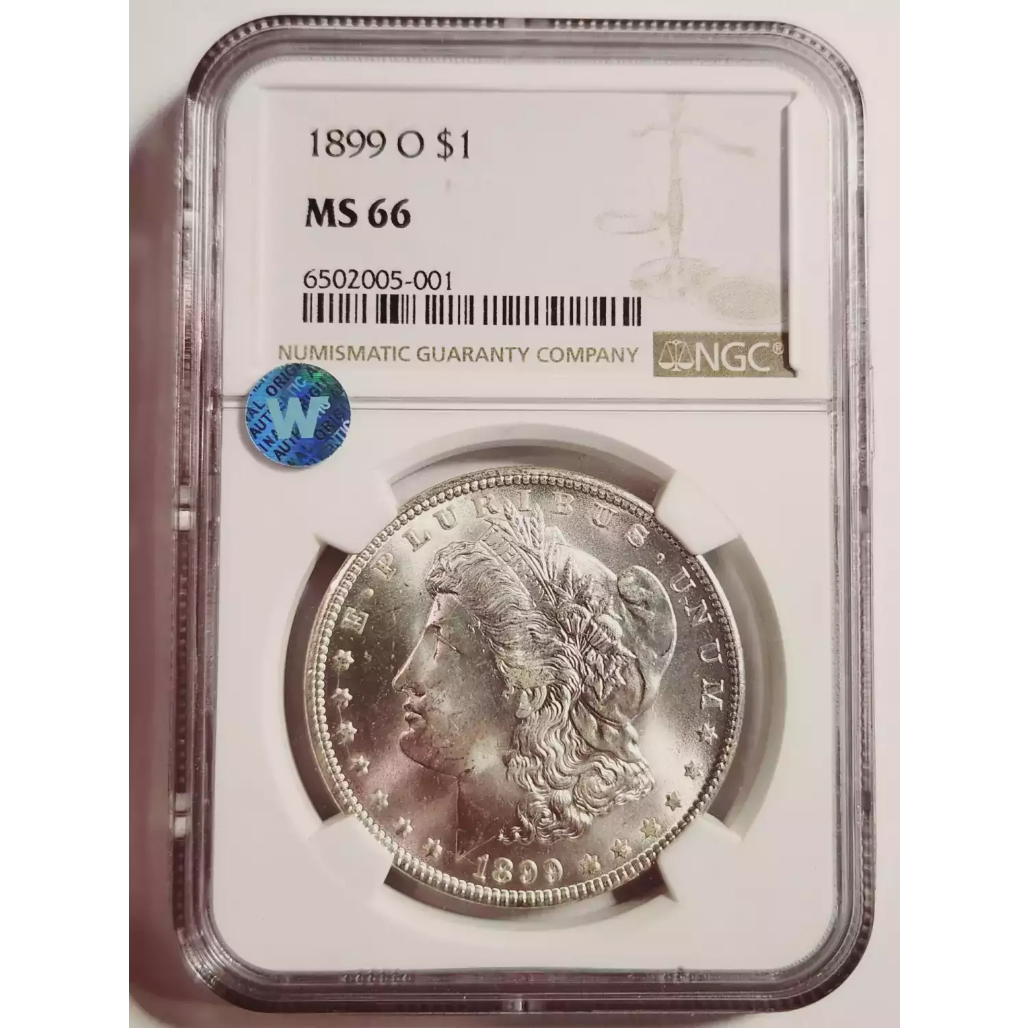 1899-O Morgan Silver Dollar NGC MS-66 Sight White - Bob Paul Rare Coins
