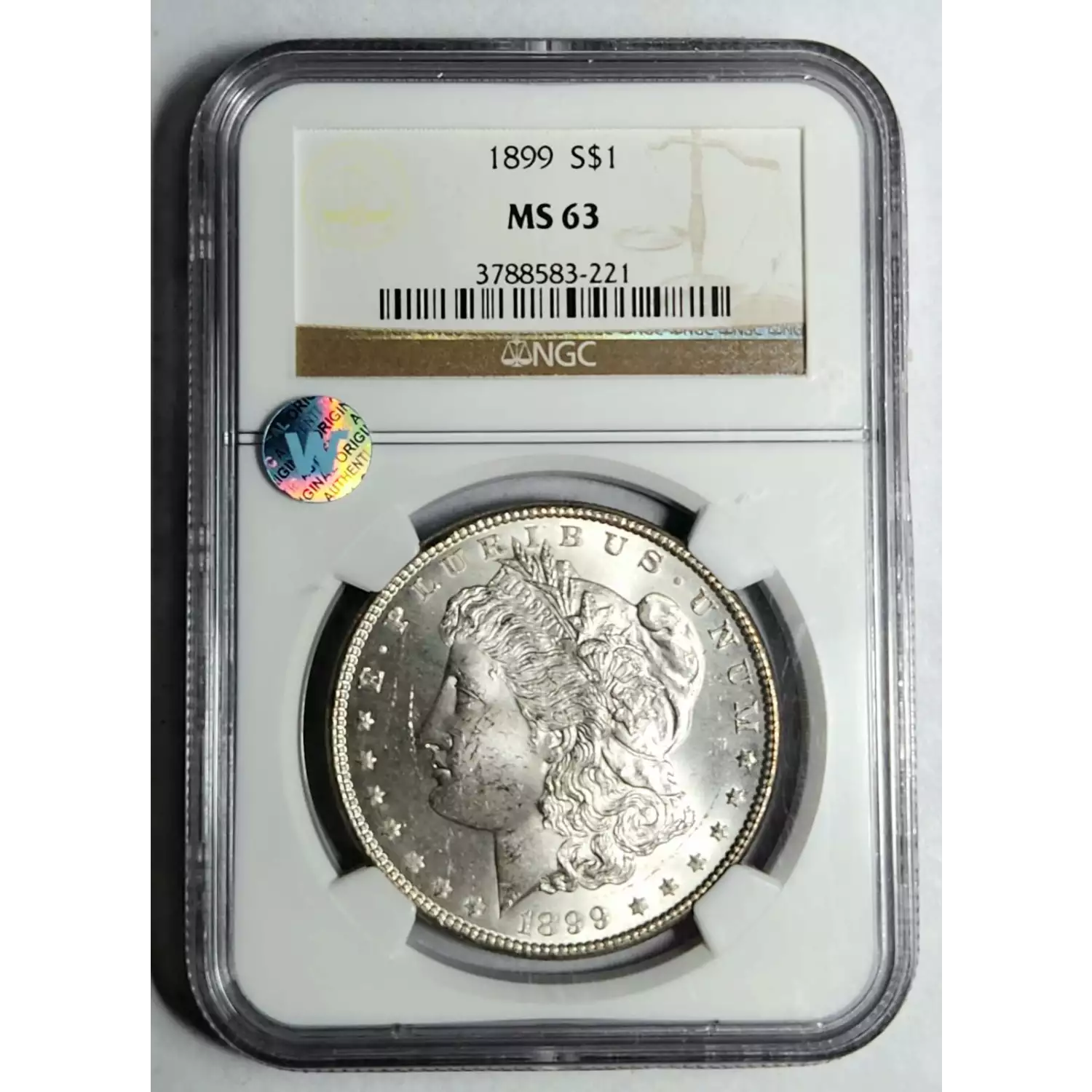 1899 Morgan Silver Dollar NGC MS-63 Sight White - Bob Paul Rare Coins