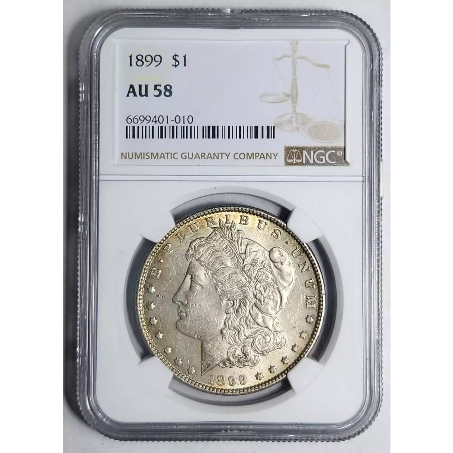 1899 Morgan Silver Dollar NGC AU-58 - Bob Paul Rare Coins