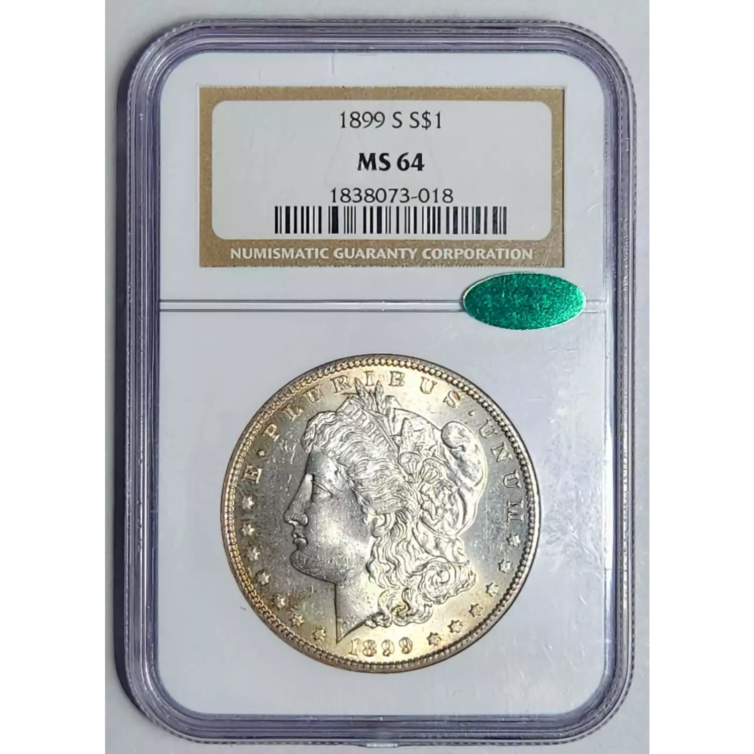 1899-S - CAC NGC MS-64 - Bob Paul Rare Coins