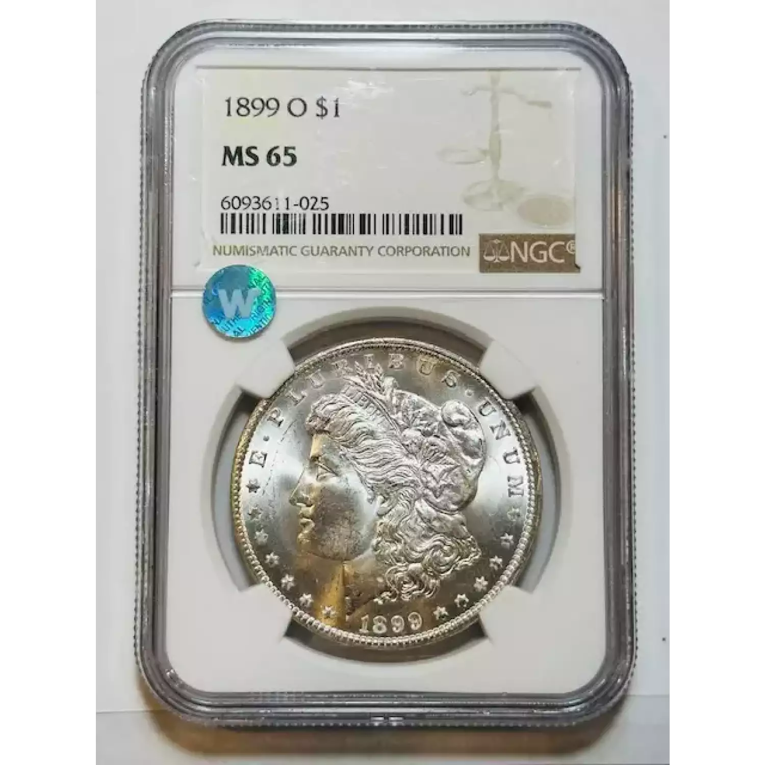 1899-O Morgan Silver Dollar NGC MS-65 Sight White - Bob Paul Rare Coins