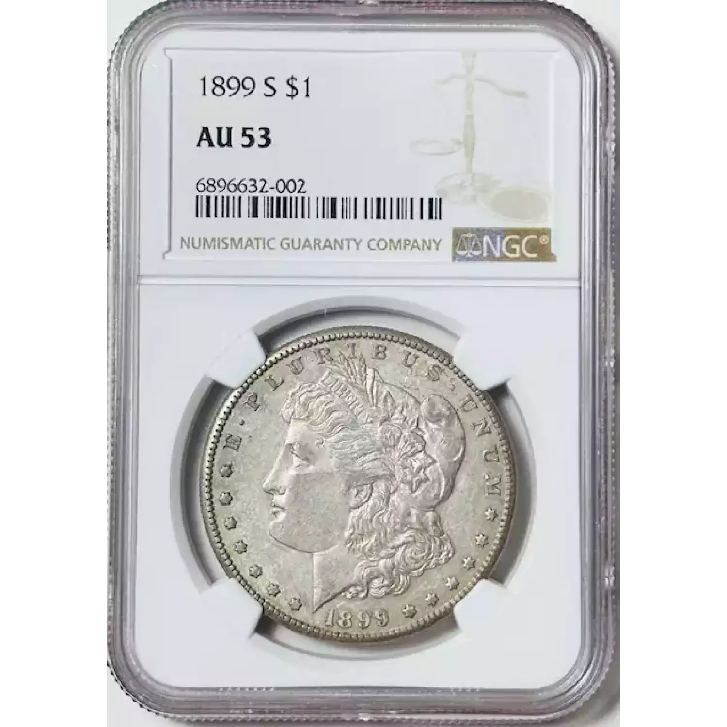 1899-S Morgan Silver Dollar NGC AU-53 - Bob Paul Rare Coins