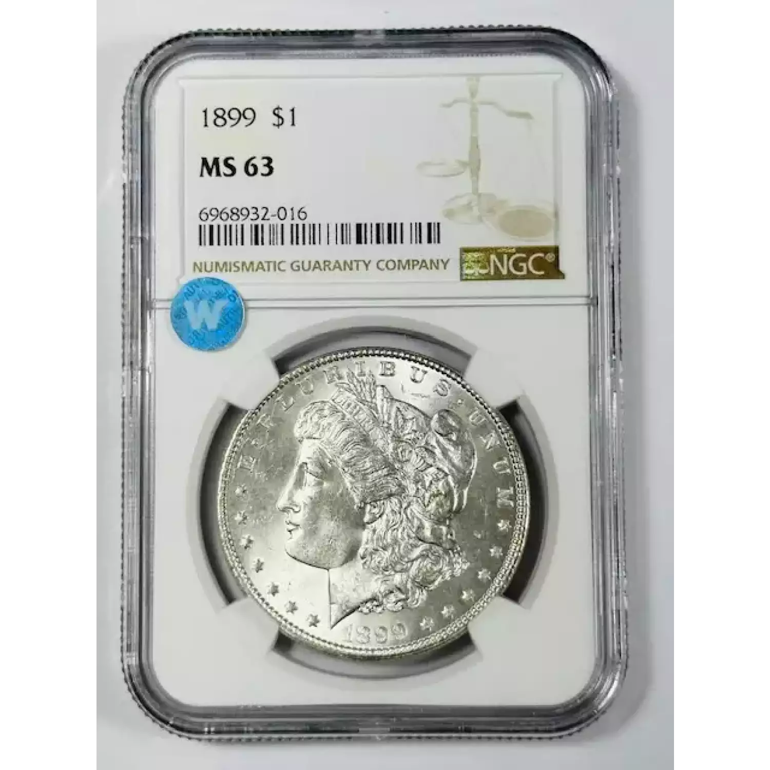 1899 Morgan Silver Dollar NGC MS-63 Sight White - Bob Paul Rare Coins