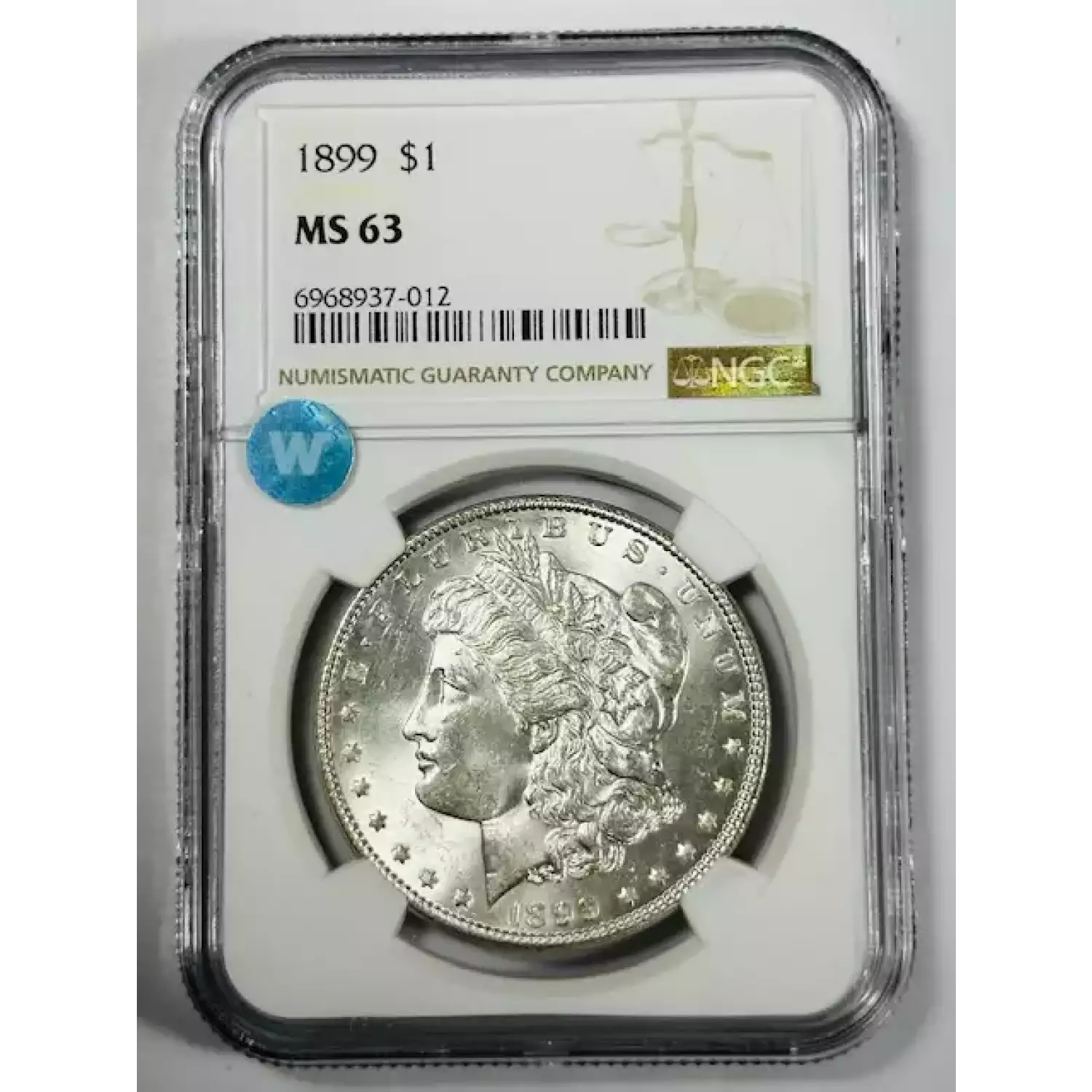 1899 Morgan Silver Dollar NGC MS-63 Sight White - Bob Paul Rare Coins
