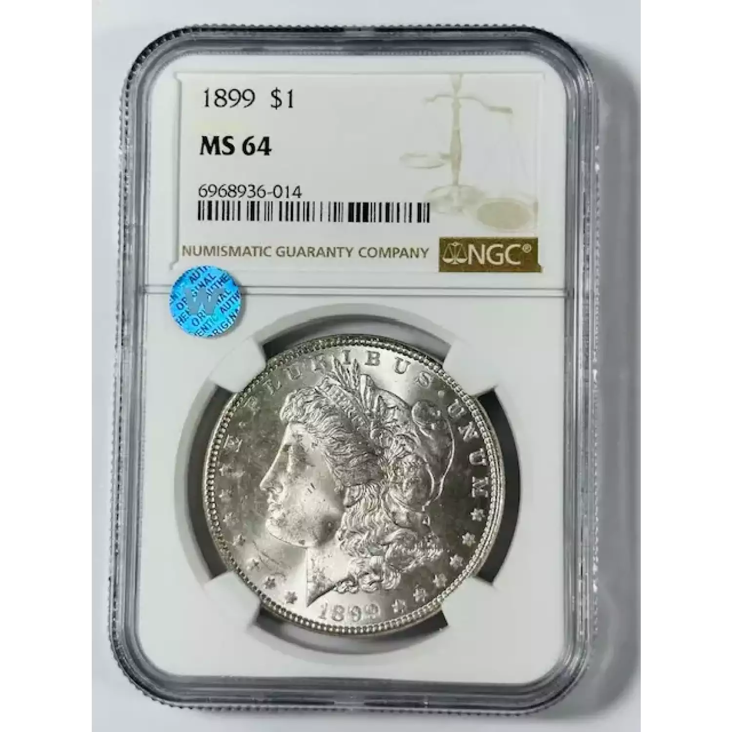 1899 Morgan Silver Dollar NGC MS-64 Sight White - Bob Paul Rare Coins