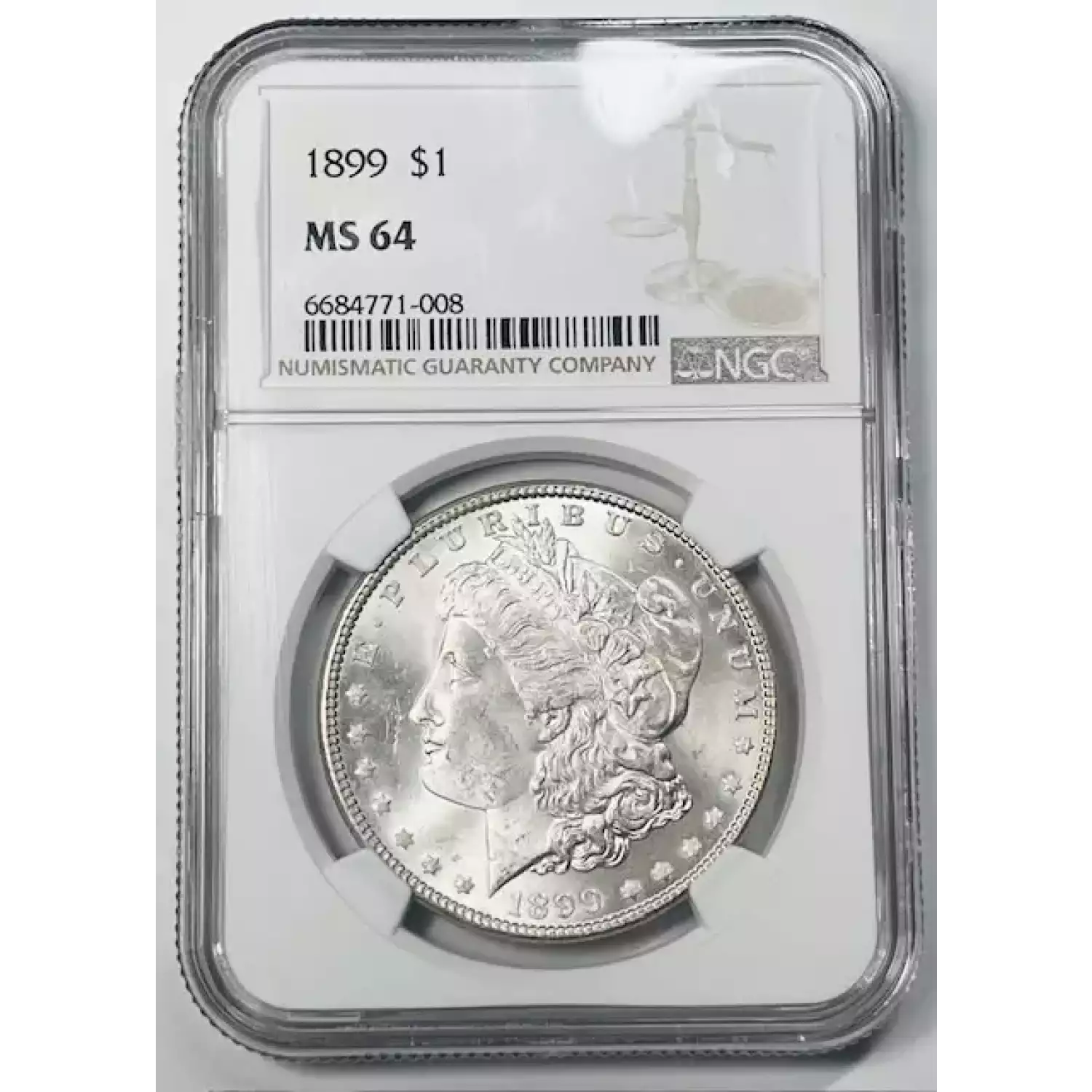 1899 Morgan Silver Dollar NGC MS-64 White Morgan! - Bob Paul Rare Coins