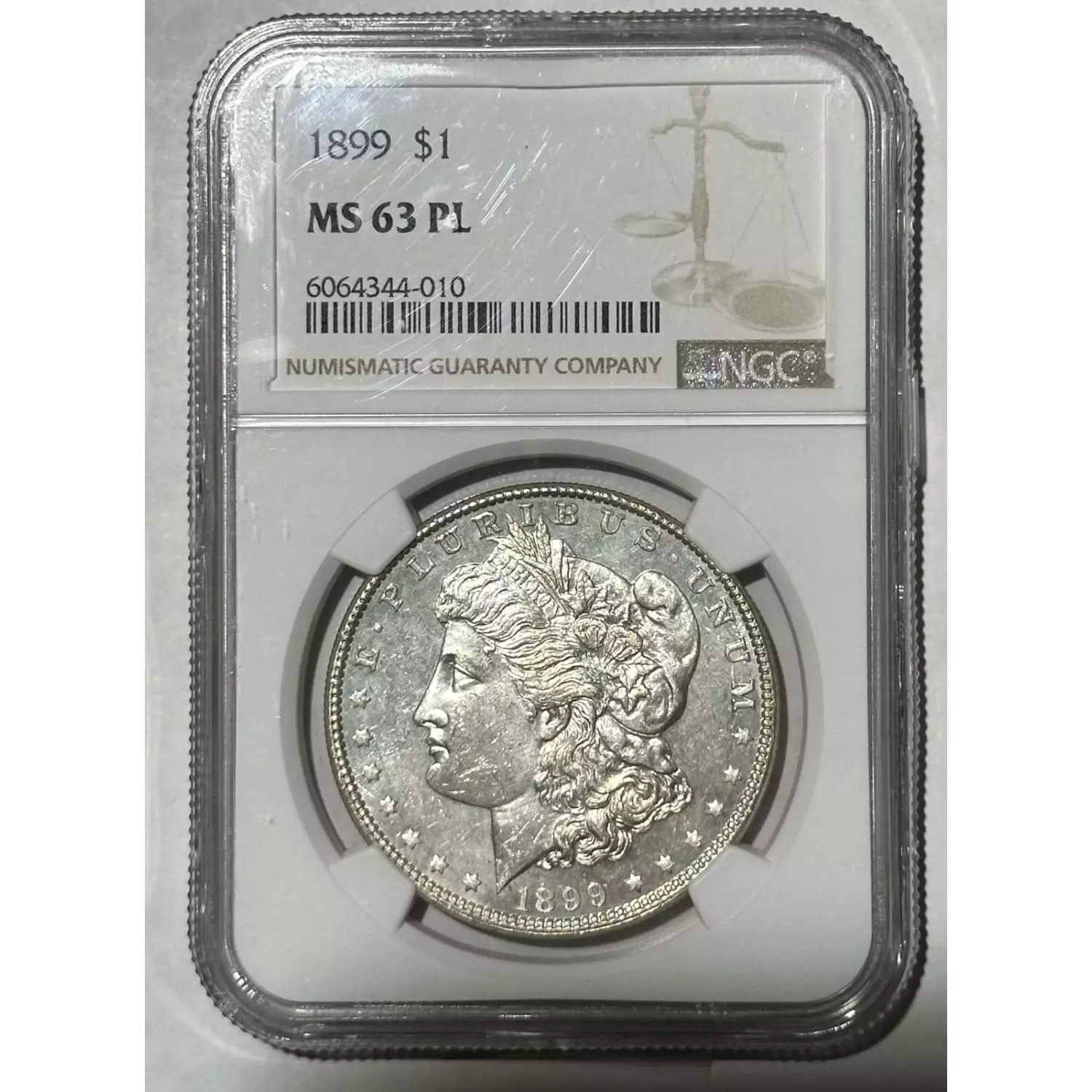 1899 Morgan Silver Dollar NGC MS-63 PL - Bob Paul Rare Coins