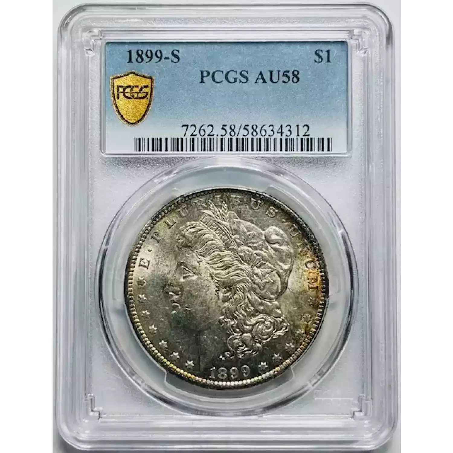 1899-S Morgan Silver Dollar PCGS AU-58 - Bob Paul Rare Coins