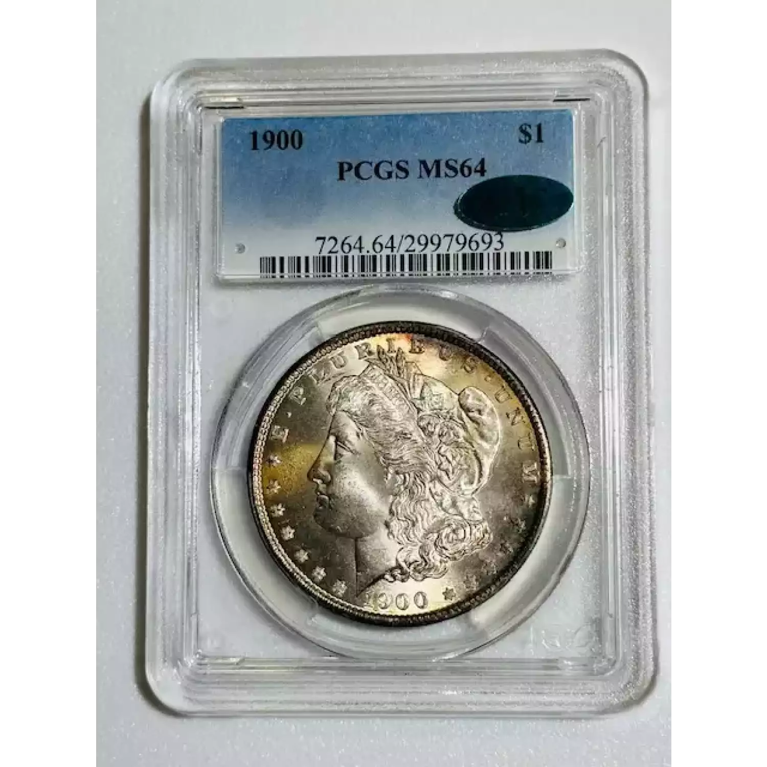 1900 Morgan Silver Dollar PCGS MS-64 LOW CAC POPULATION! CAC - Bob Paul ...