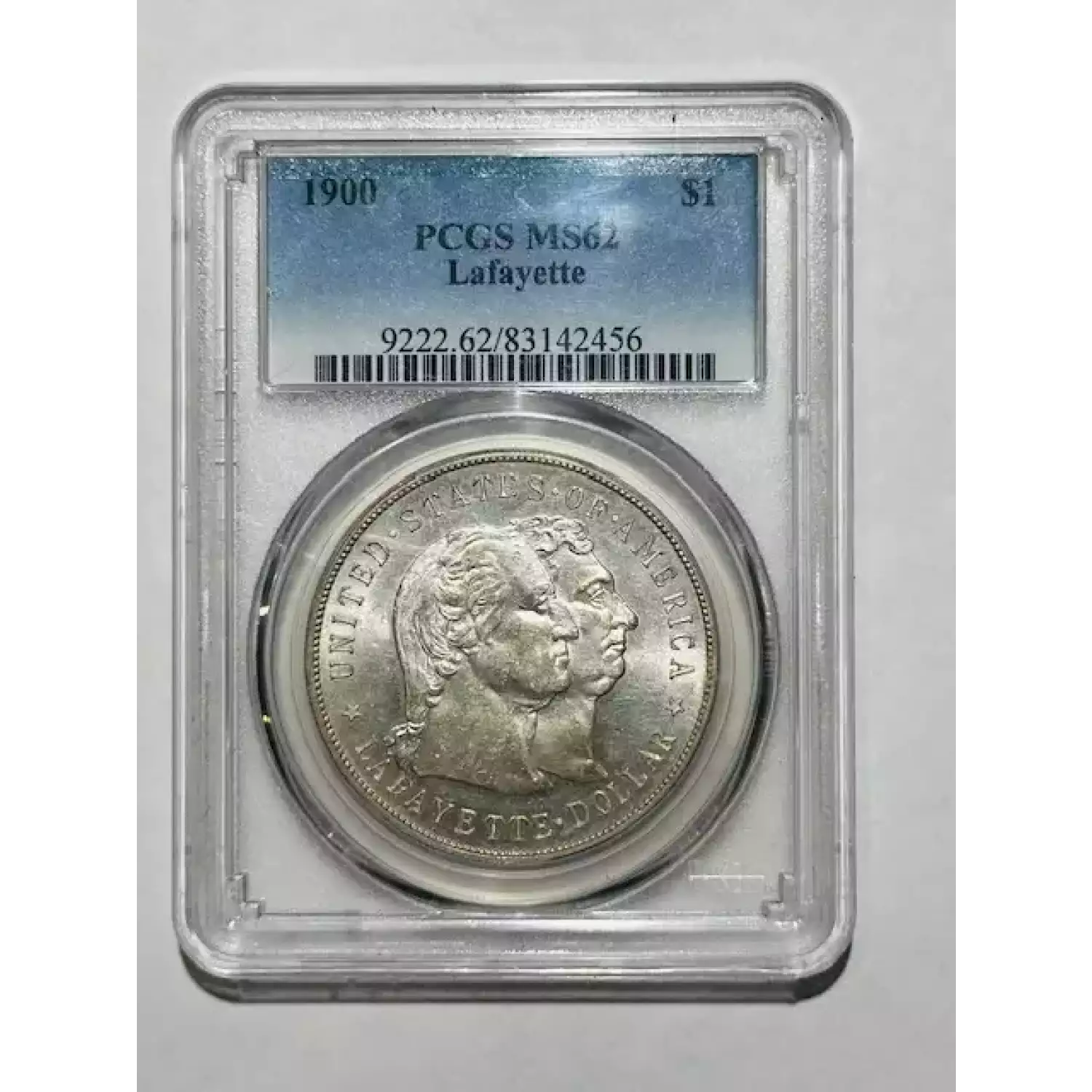 1900 Lafayette Dollar PCGS MS-62 Lafayette- WHITE! - Bob Paul Rare Coins