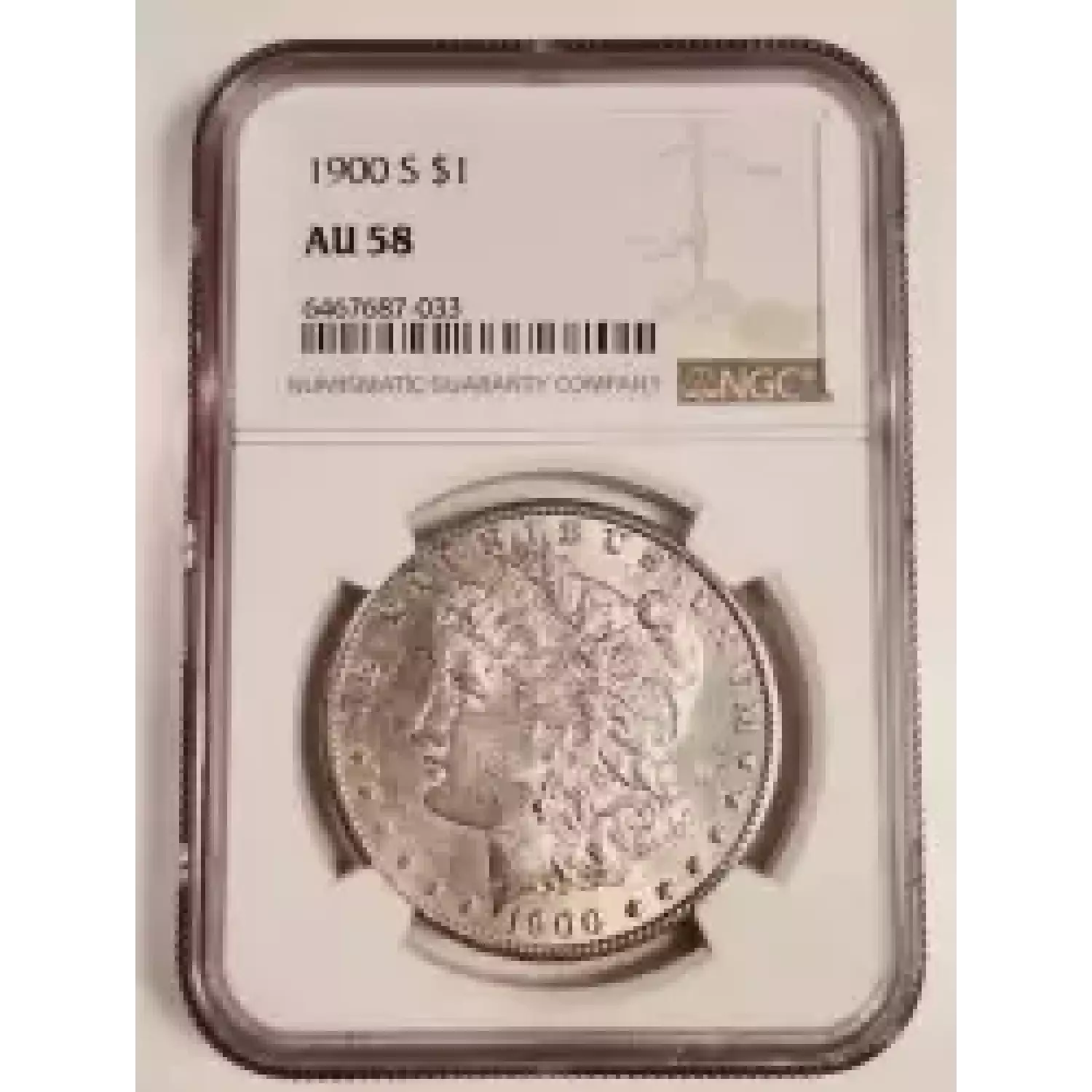 1900-S Morgan Silver Dollar NGC AU-58 - Bob Paul Rare Coins