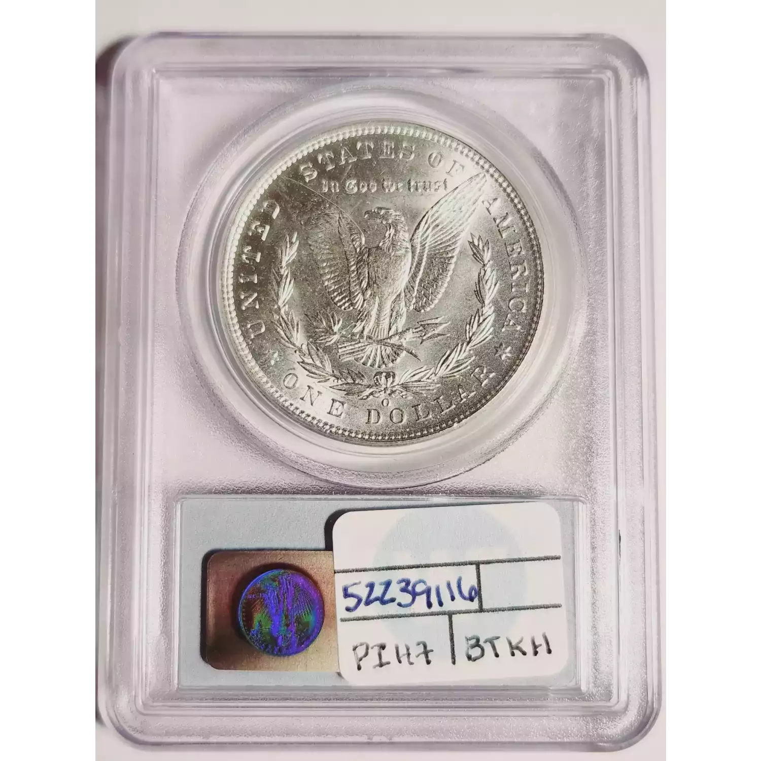 1900-O/CC Morgan Silver Dollar PCGS MS-64 Overmintmark CAC, Sight White ...