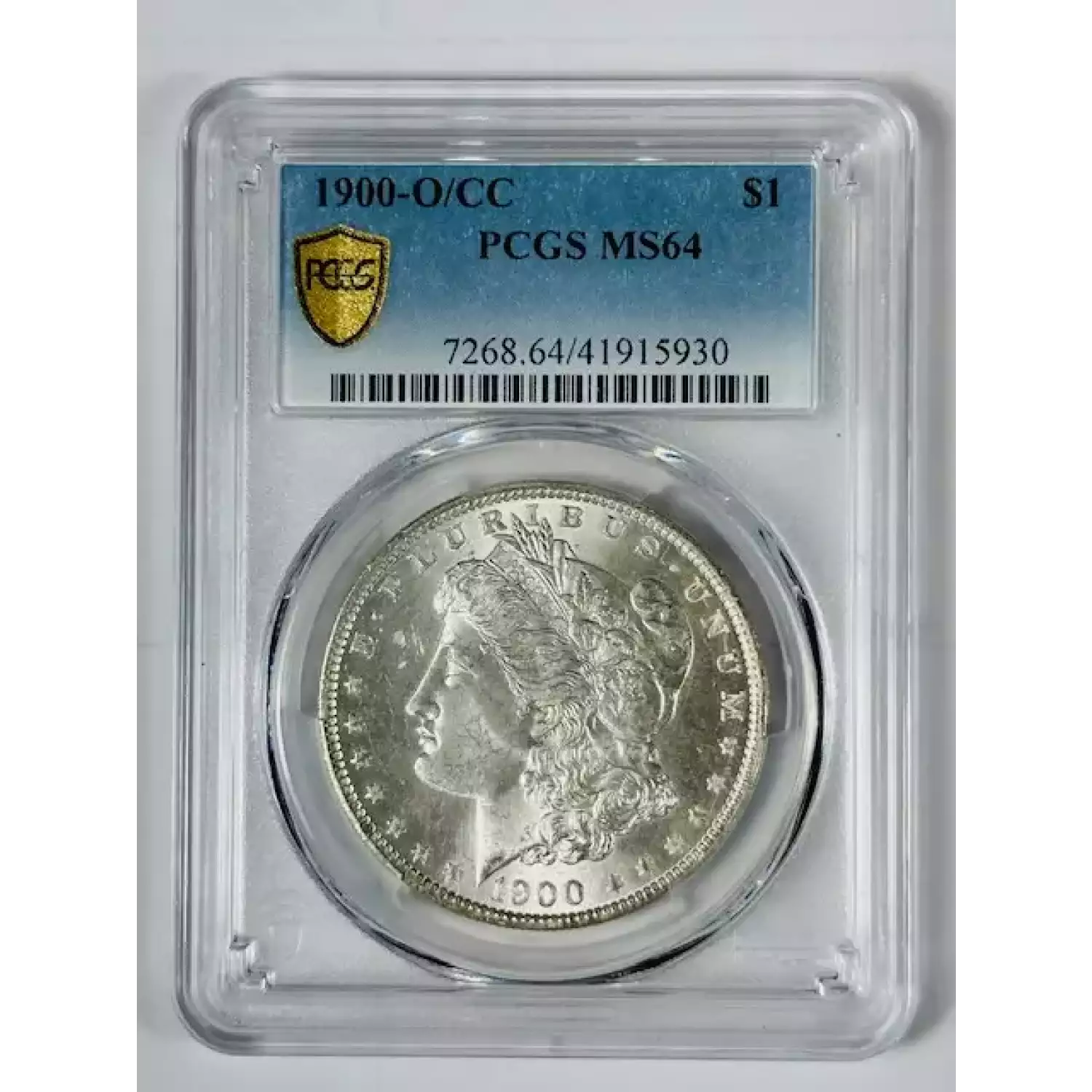 1900-O/CC Morgan Silver Dollar PCGS MS-64 Overmintmark- White Coin ...