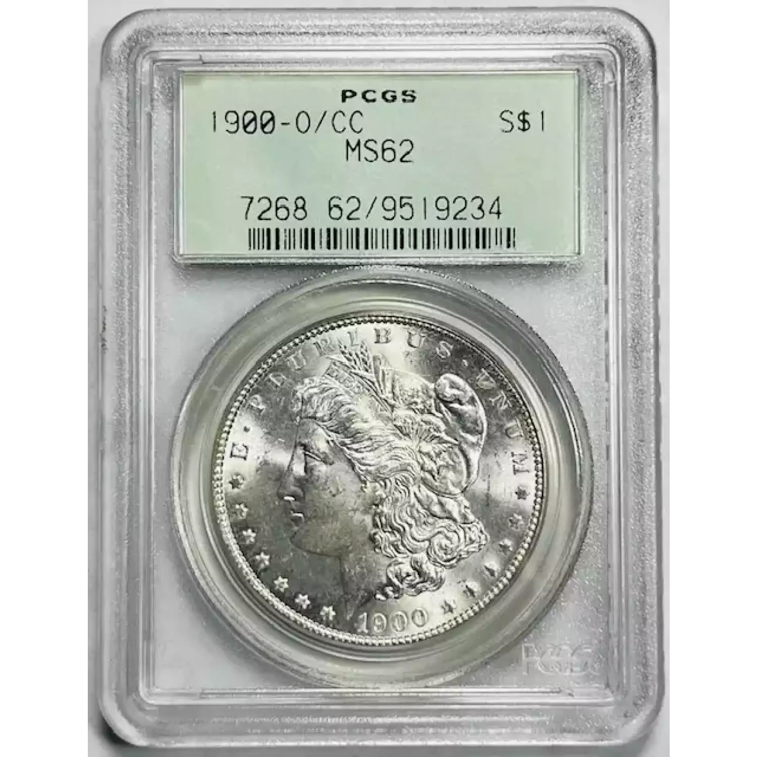 1900-O/CC Morgan Silver Dollar PCGS MS-62 Old Green Holder - Bob Paul ...