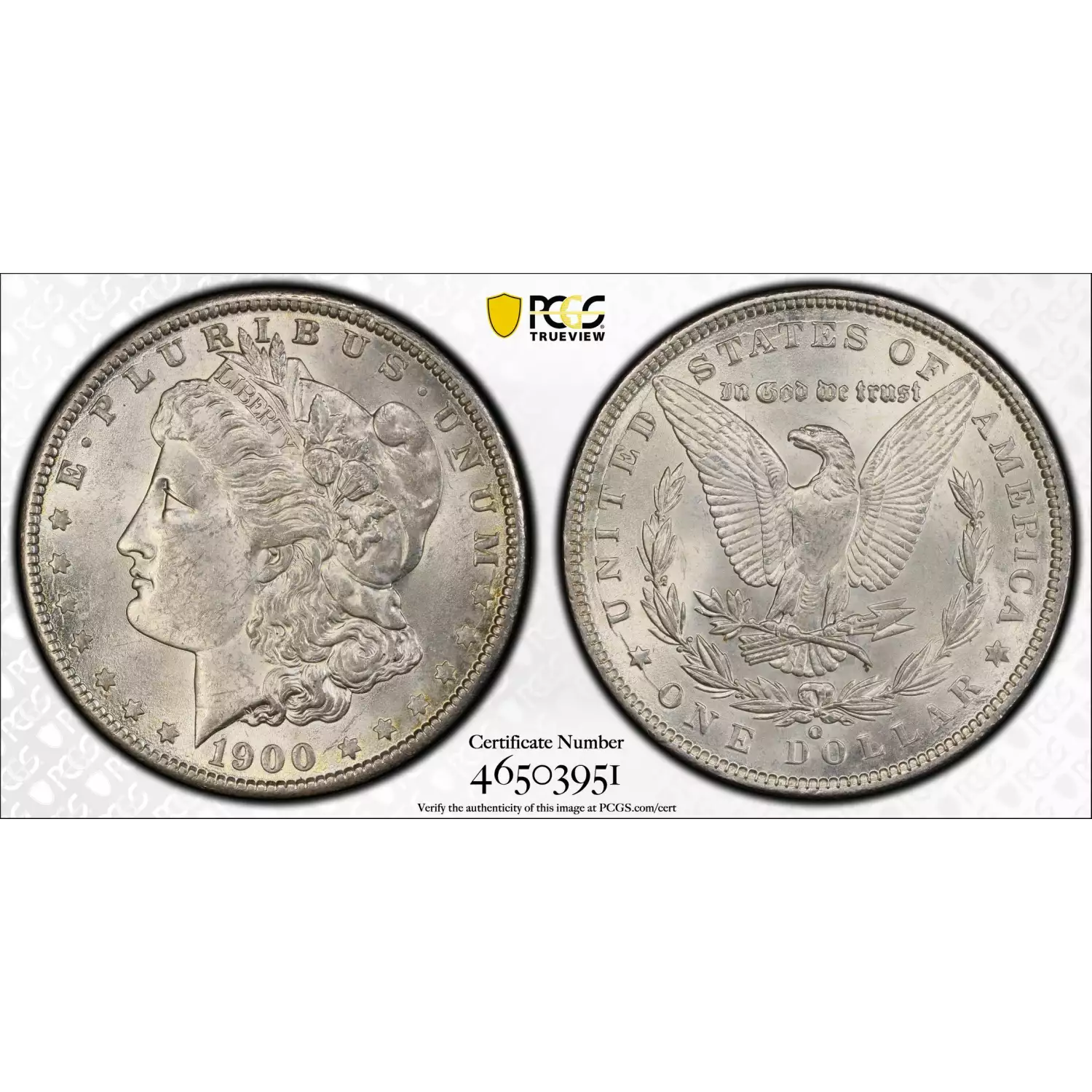 1900-O/CC Morgan Silver Dollar PCGS MS-62 Overmintmark - Bob Paul Rare Coins