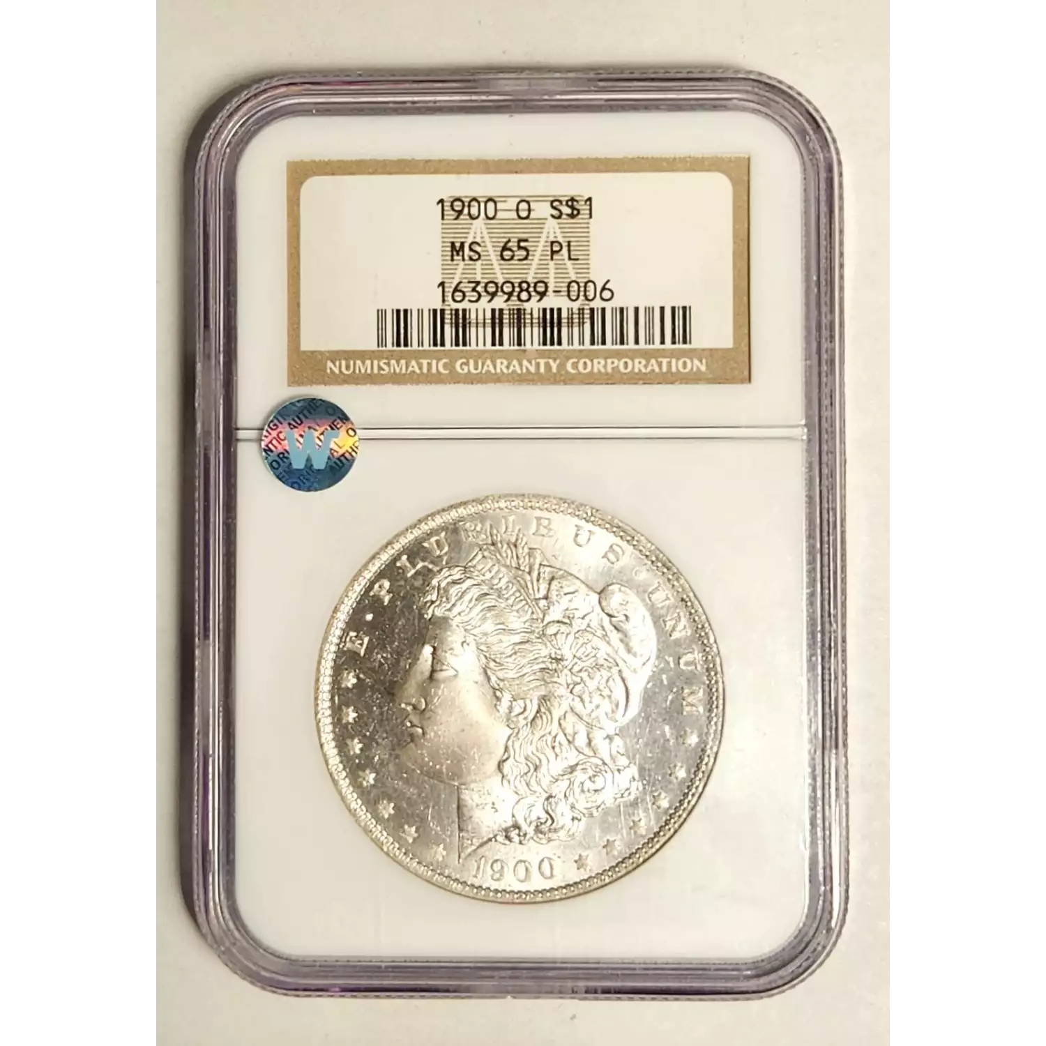 1900-O Morgan Silver Dollar NGC MS-65 PL Sight White - Bob Paul Rare Coins