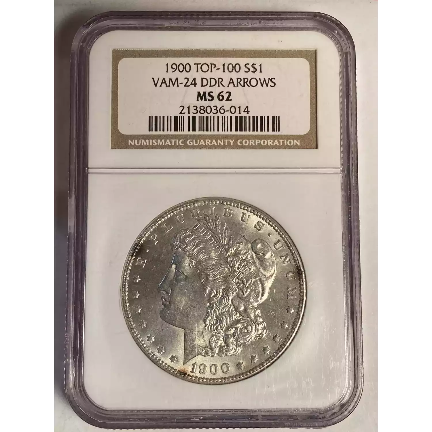 1900 Morgan Silver Dollar NGC MS-62 VAM-24 DDR ARROWS - Bob Paul Rare Coins