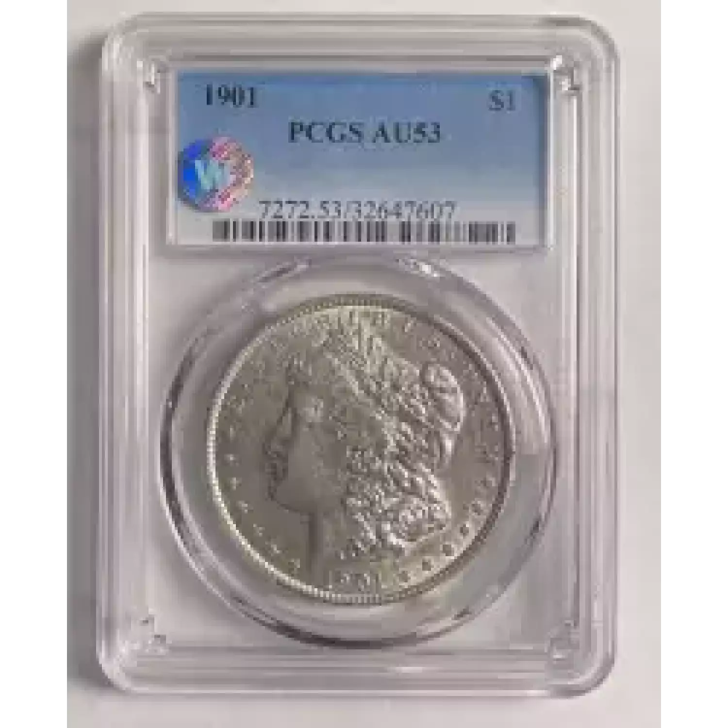 1901 Morgan Silver Dollar PCGS AU-53 Sight White - Bob Paul Rare Coins