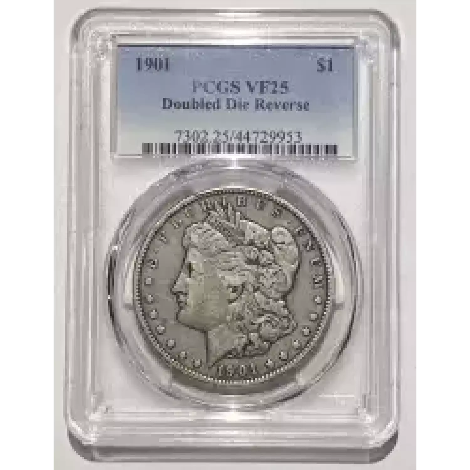 1901 Morgan Silver Dollar PCGS VF-25 Doubled Die Reverse - Bob Paul ...