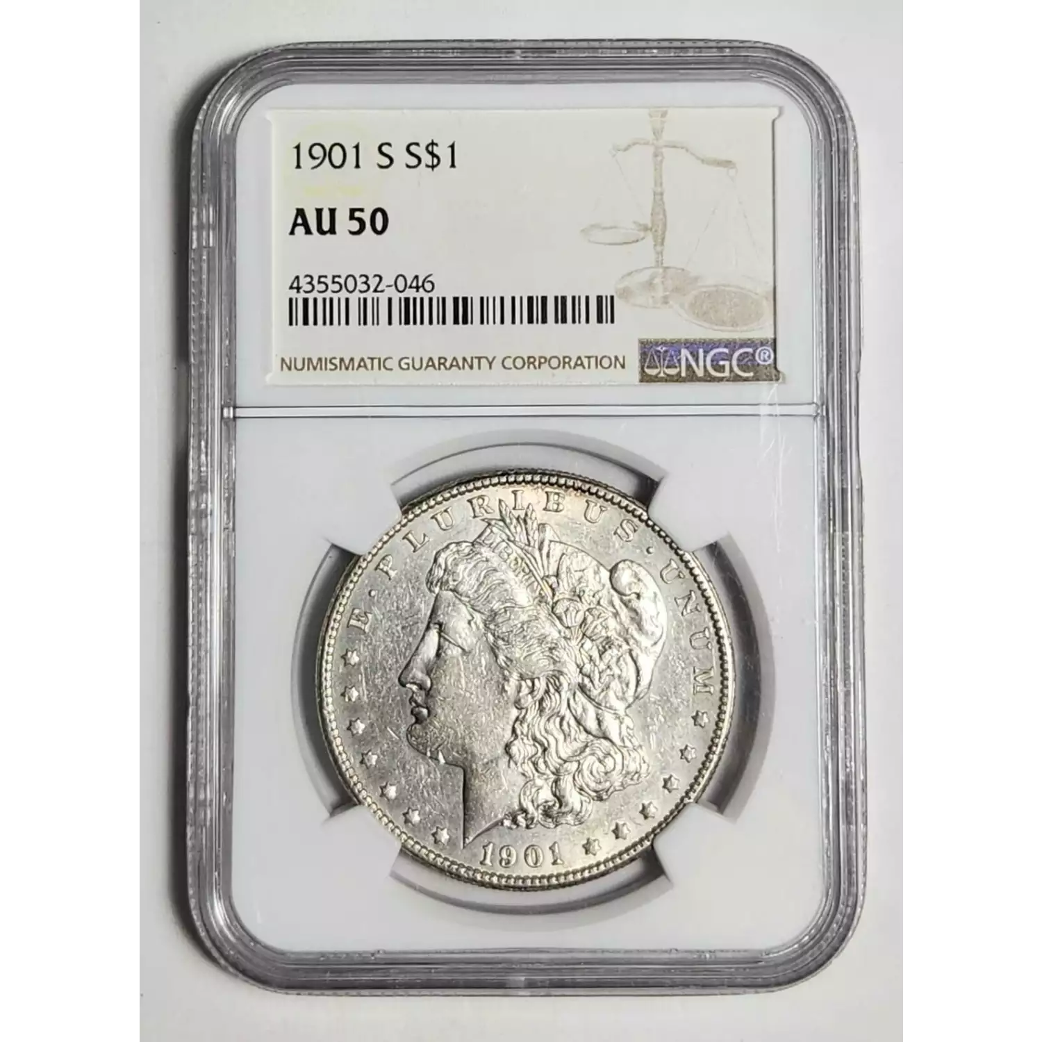 1901-S Morgan Silver Dollar NGC AU-50 - Bob Paul Rare Coins