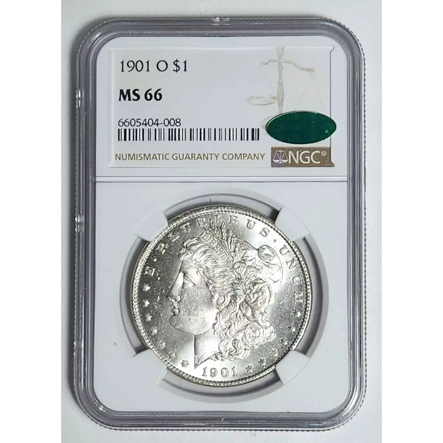 1901-O Morgan Silver Dollar NGC MS-66 CAC - Bob Paul Rare Coins
