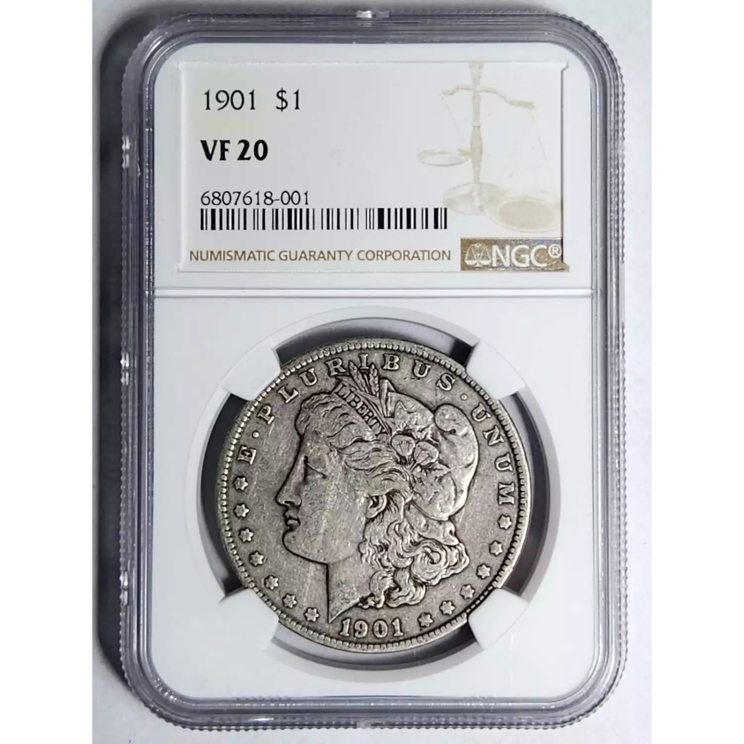 1901 Morgan Silver Dollar NGC VF-20 - Bob Paul Rare Coins