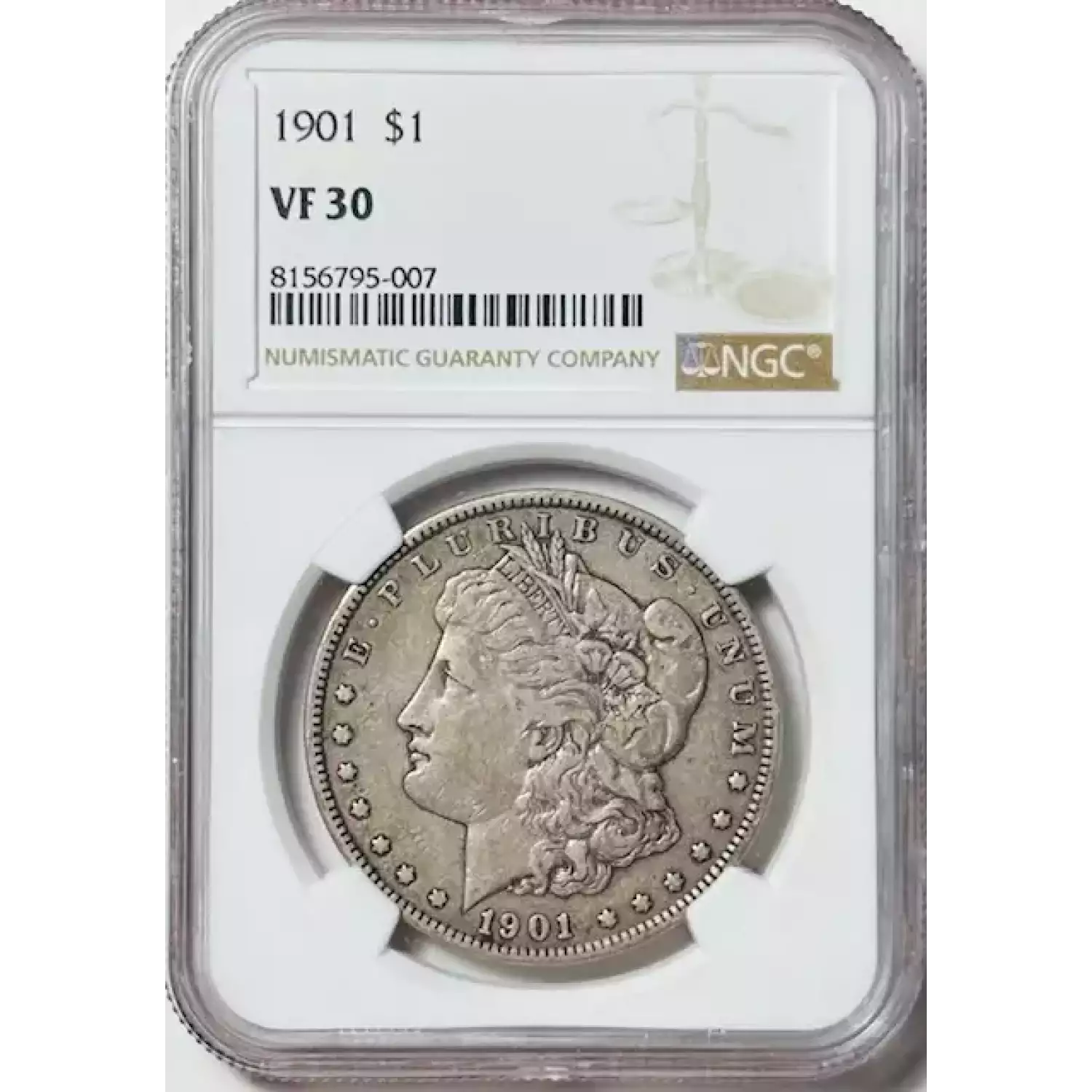 1901 Morgan Silver Dollar NGC VF-30 - Bob Paul Rare Coins