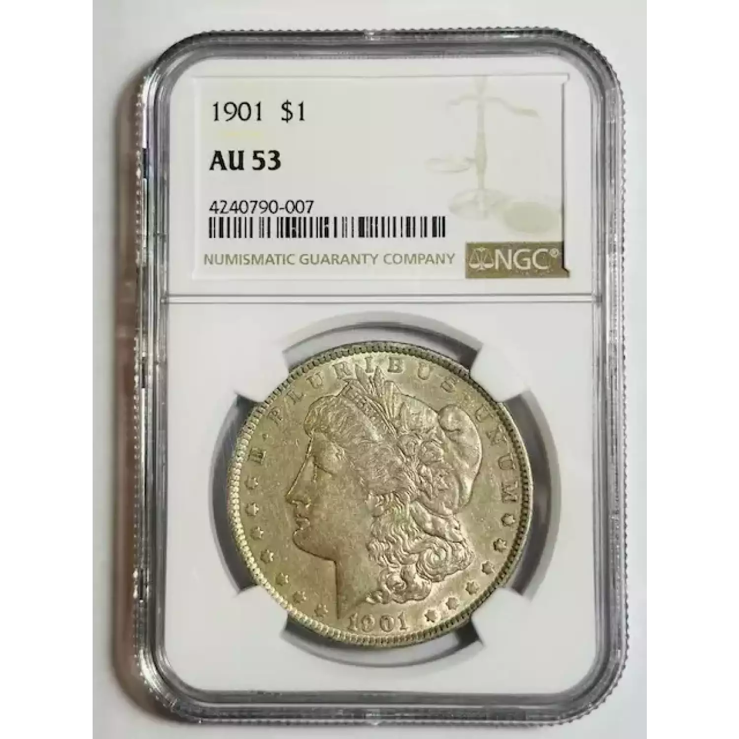 1901 Morgan Silver Dollar NGC AU-53 - Bob Paul Rare Coins
